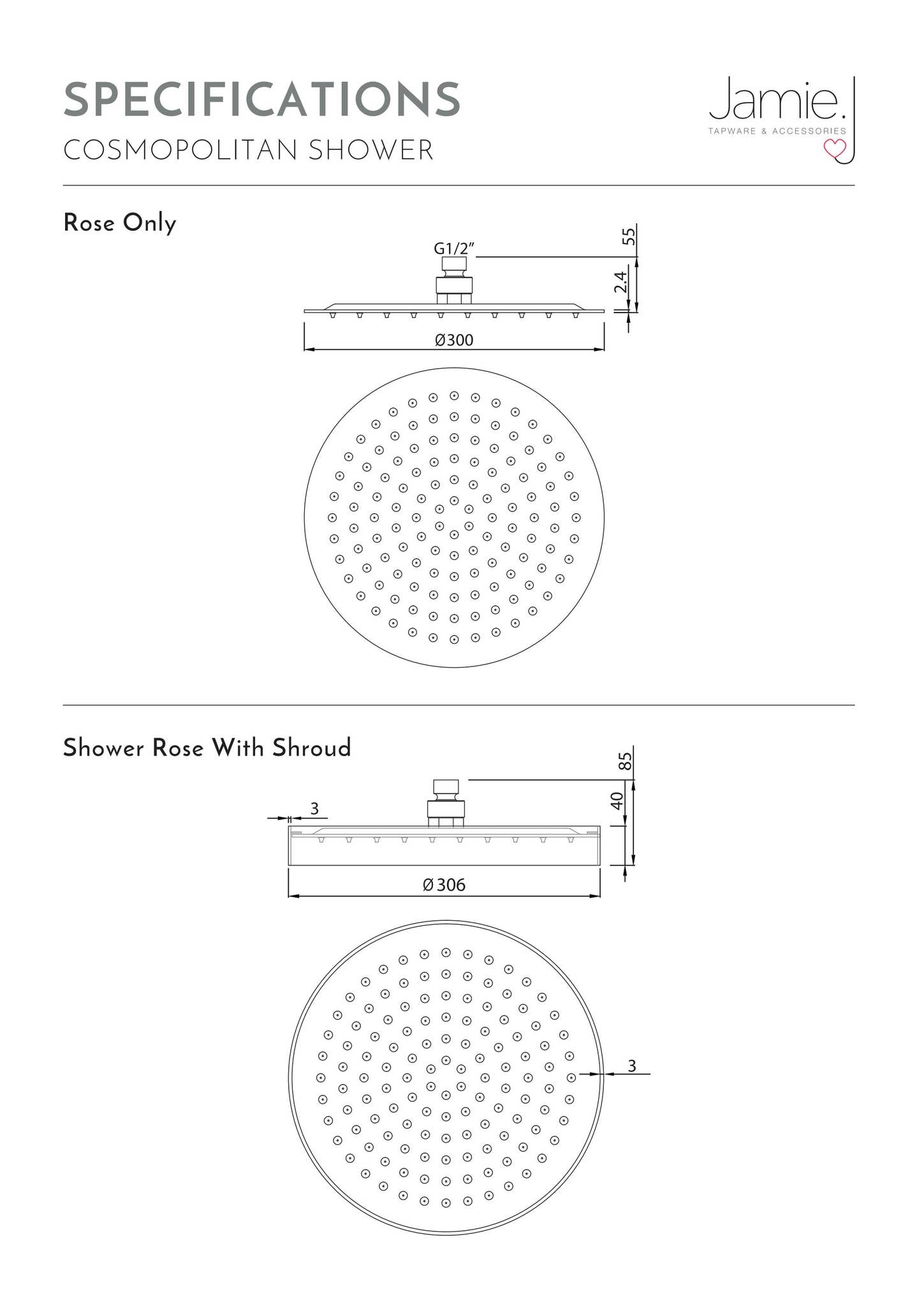 Cosmopolitan Shower Spec Sheet by Tilemall - Issuu