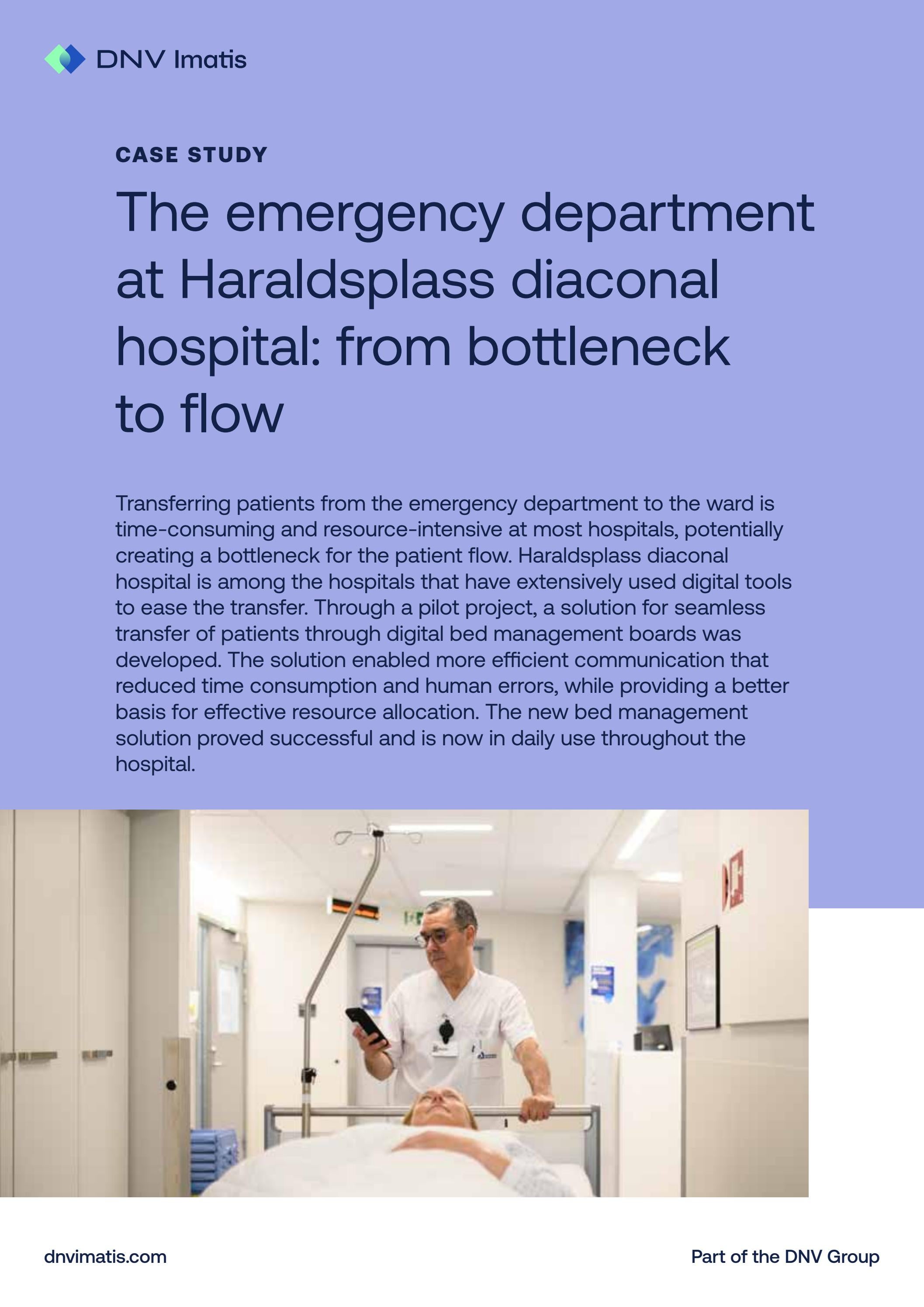 Case study - The emergency department at Haraldsplass diaconal hospital ...