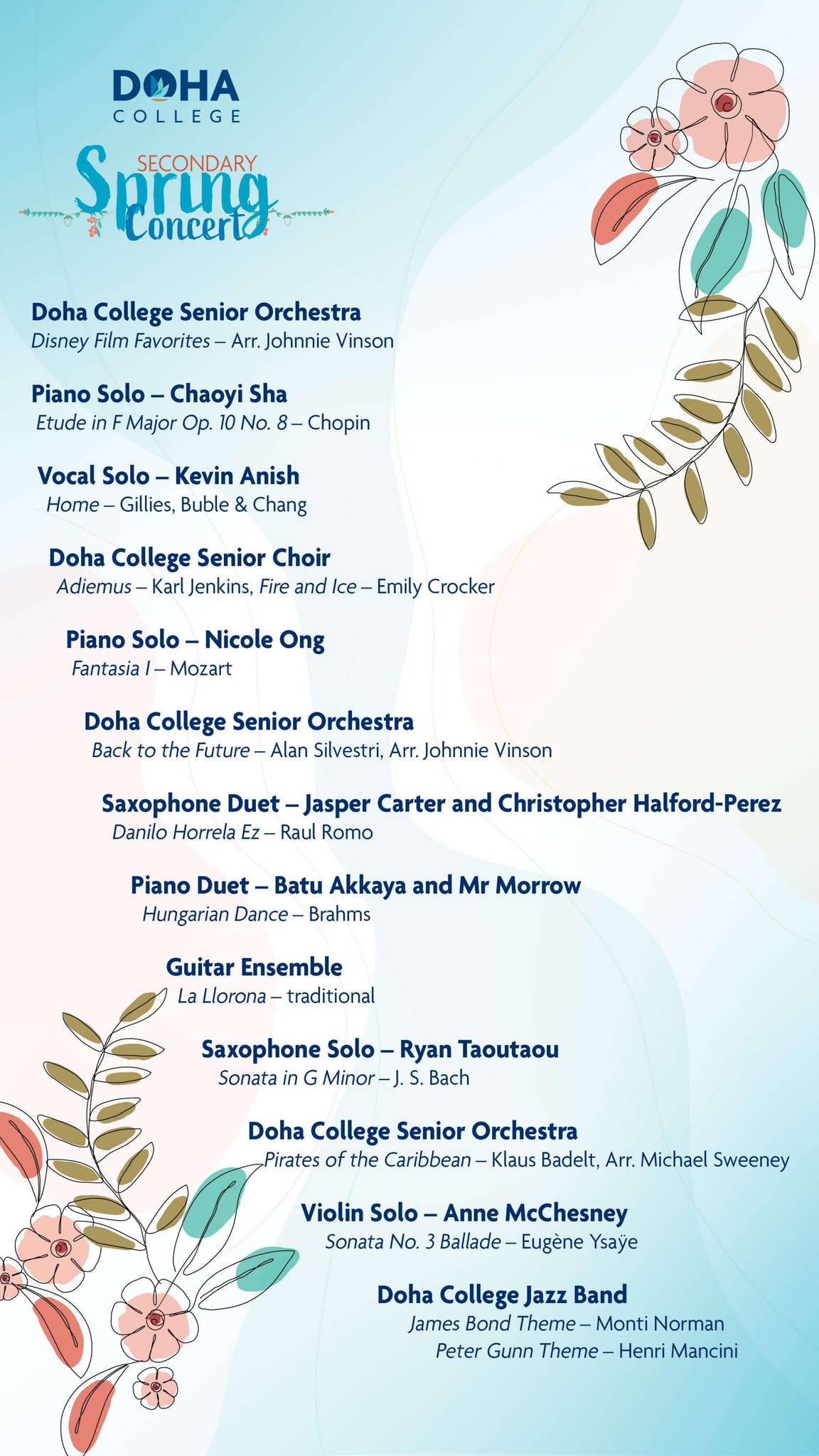 Doha College Secondary Spring Concert 2024 by Doha College - British ...