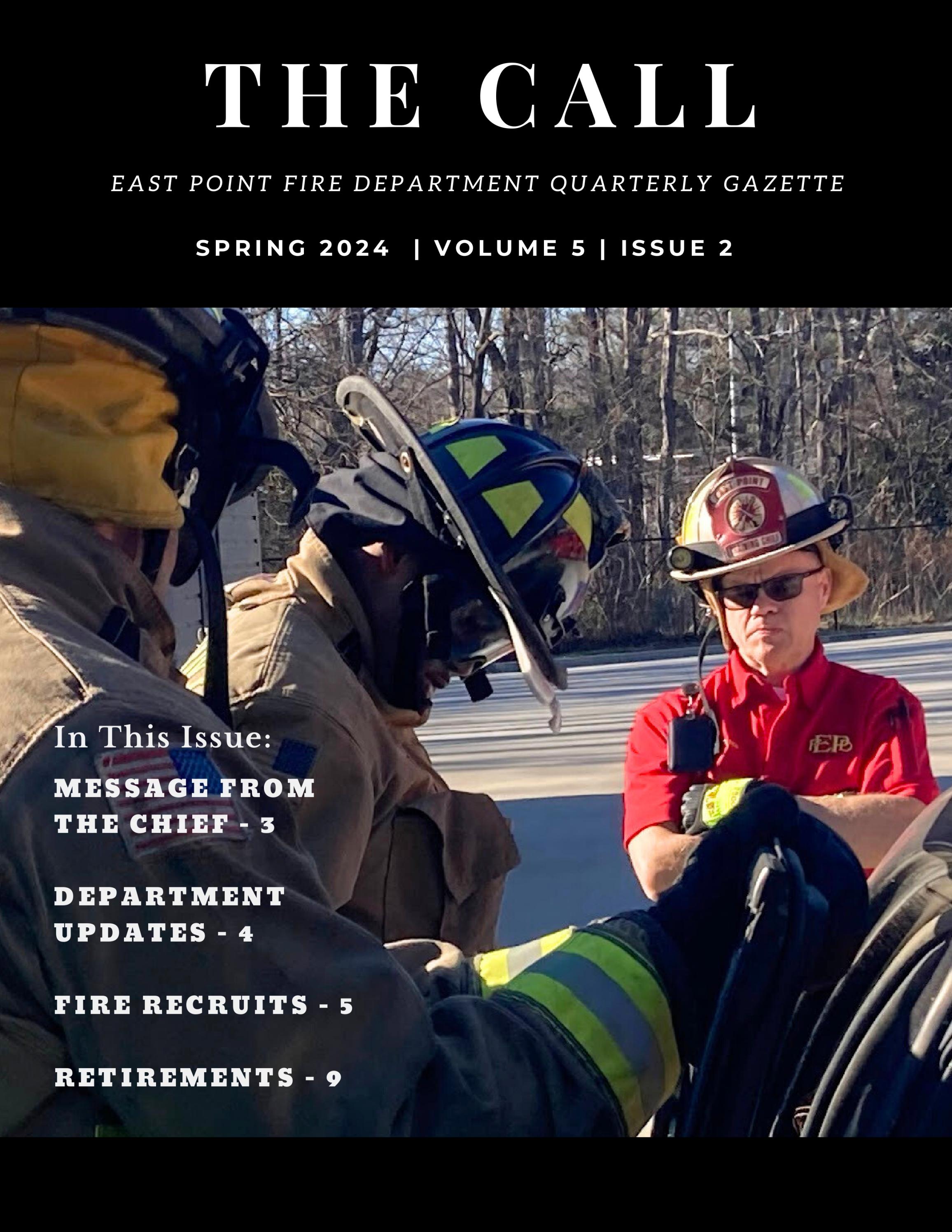 City of East Point Fire Dept. Newsletter - THE CALL – Spring 2024 ...