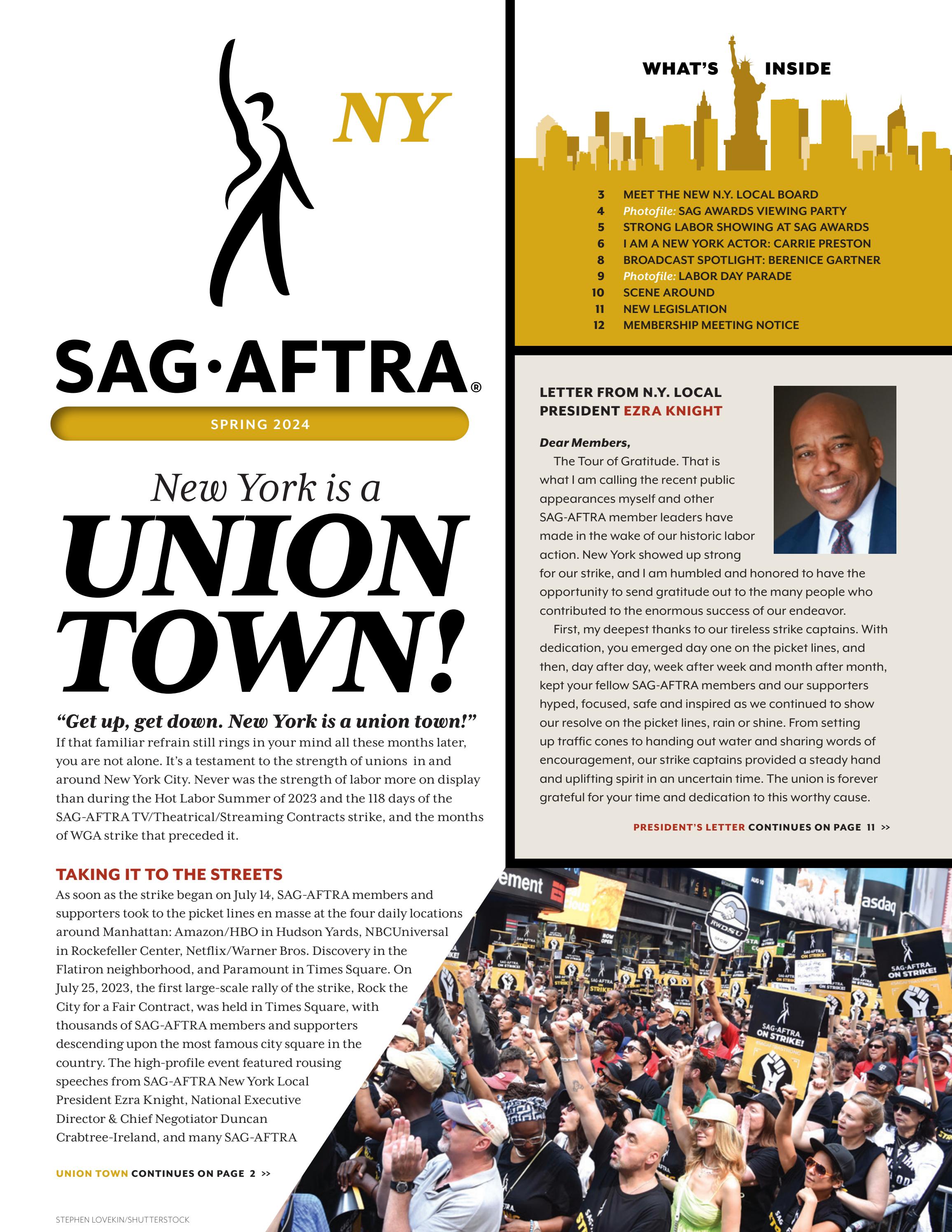 New York Local Newsletter - Spring 2024 by SAG-AFTRA - Issuu