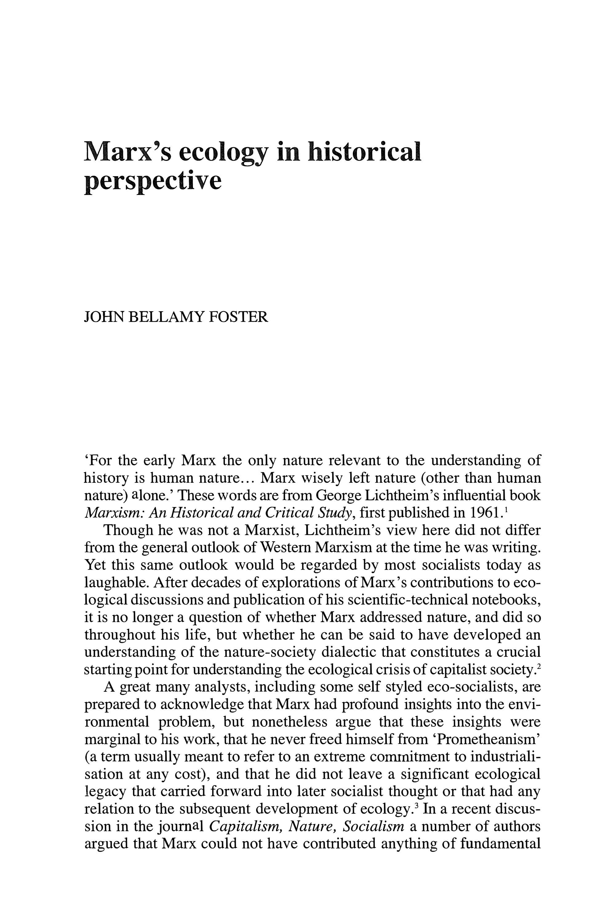 Marx's ecology in historical perspective by demandside - Issuu