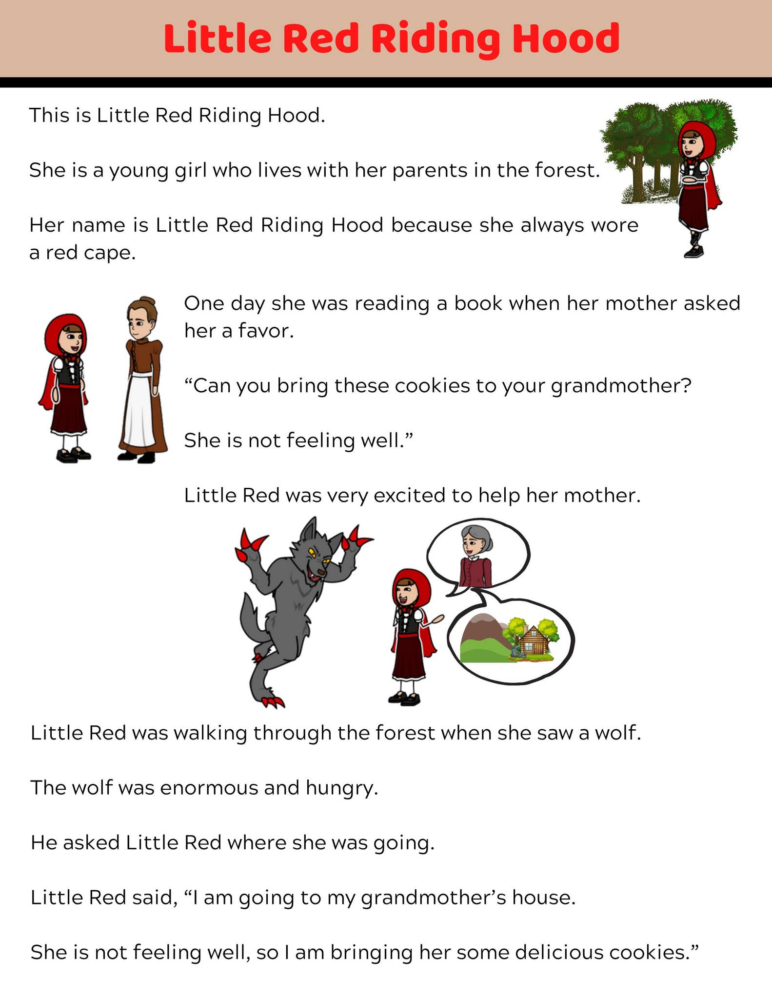 ENG Little Red Riding Hood: Short Story Reading by ciliftoff - Issuu