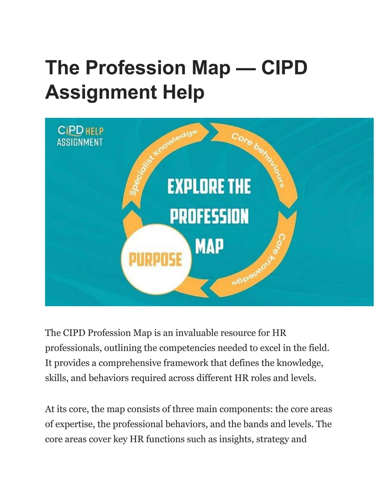 Profession Map — CIPD Assignment Help by CIPD Assignment Help UAE - Issuu