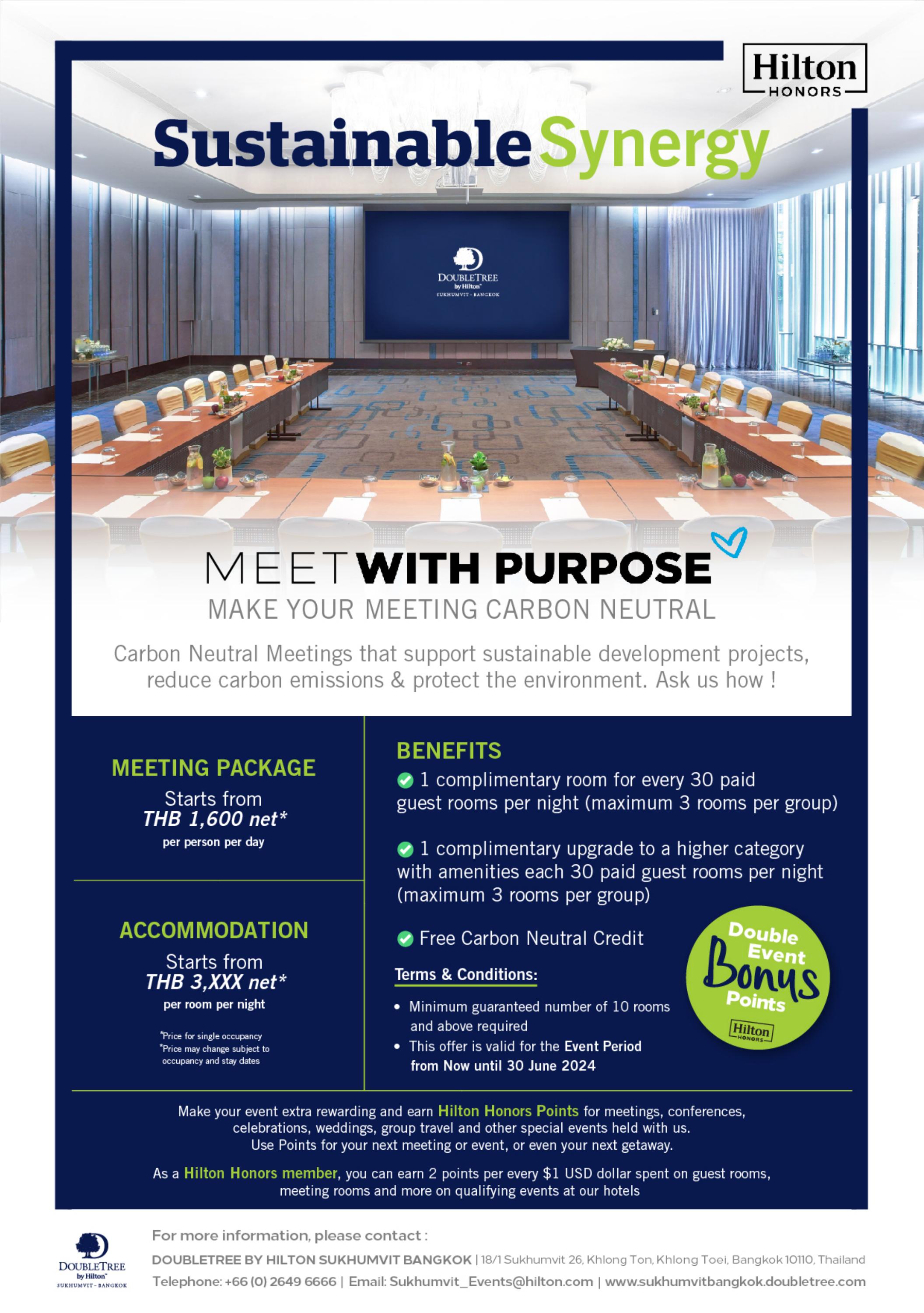DoubleTree Sustainable Synergy | C&E Flyer by Hilton Sukhumvit Bangkok ...