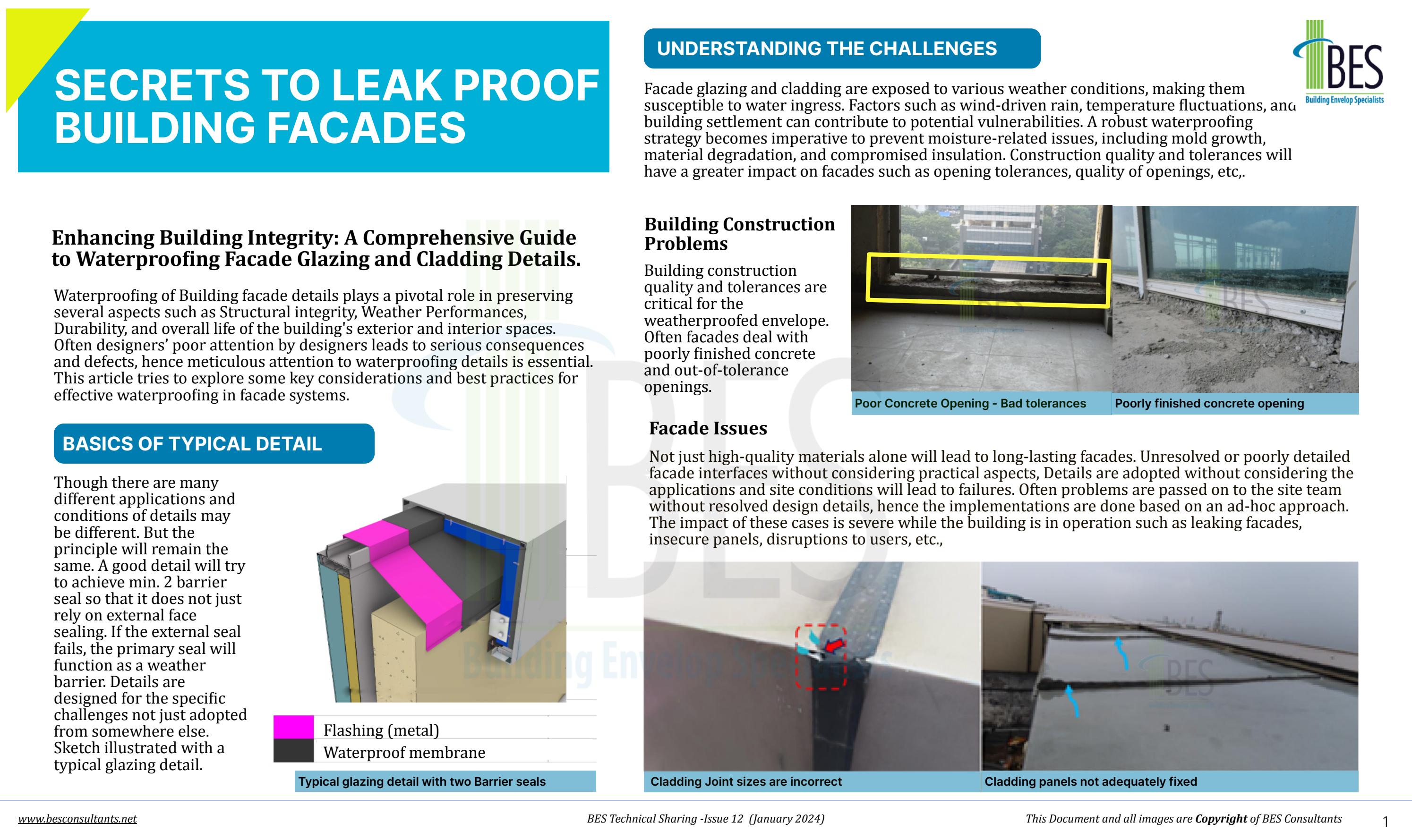 Waterproofing building in facades by BES Consultants - Issuu