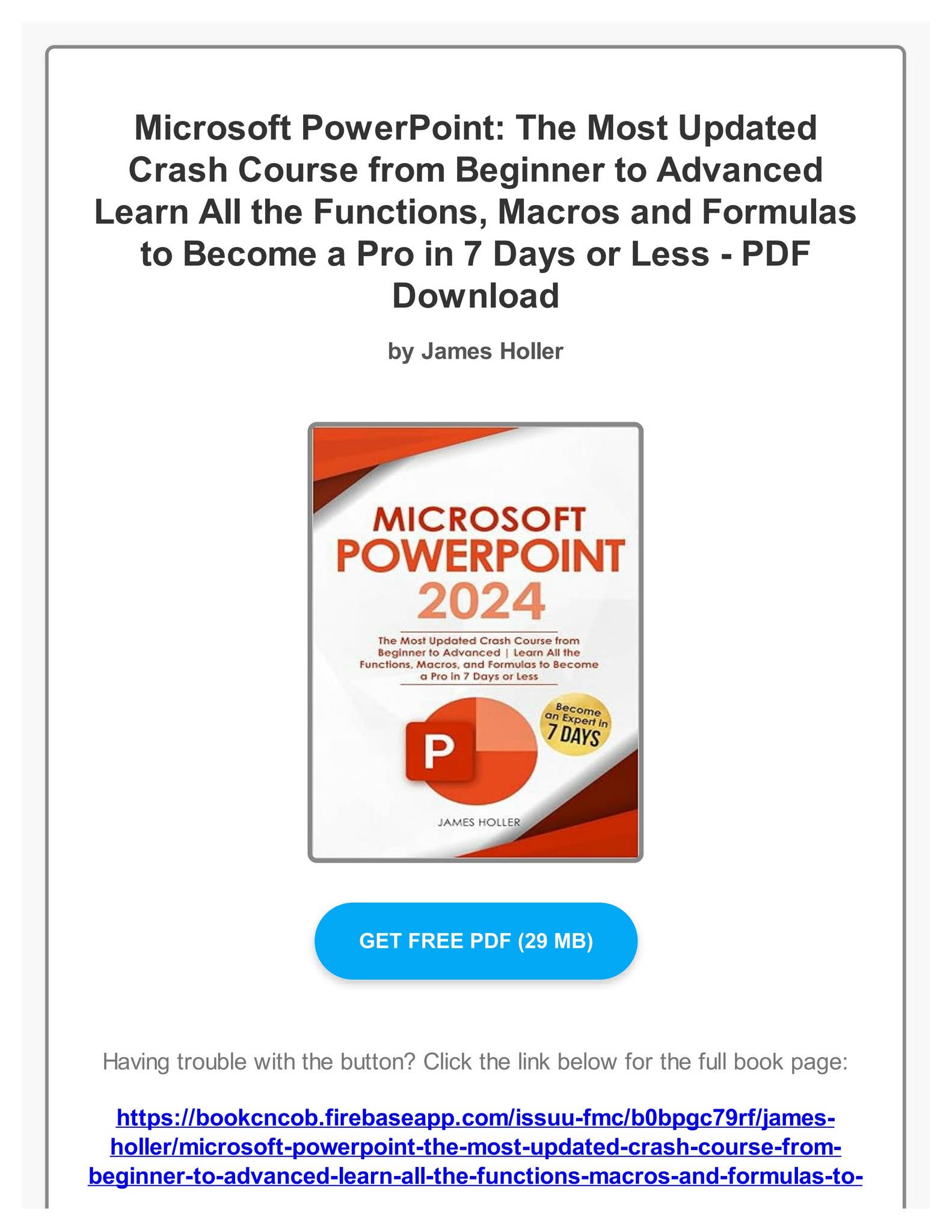Pdf Free Microsoft PowerPoint: The Most Updated Crash Course from Beginner to Advanced Learn All ...