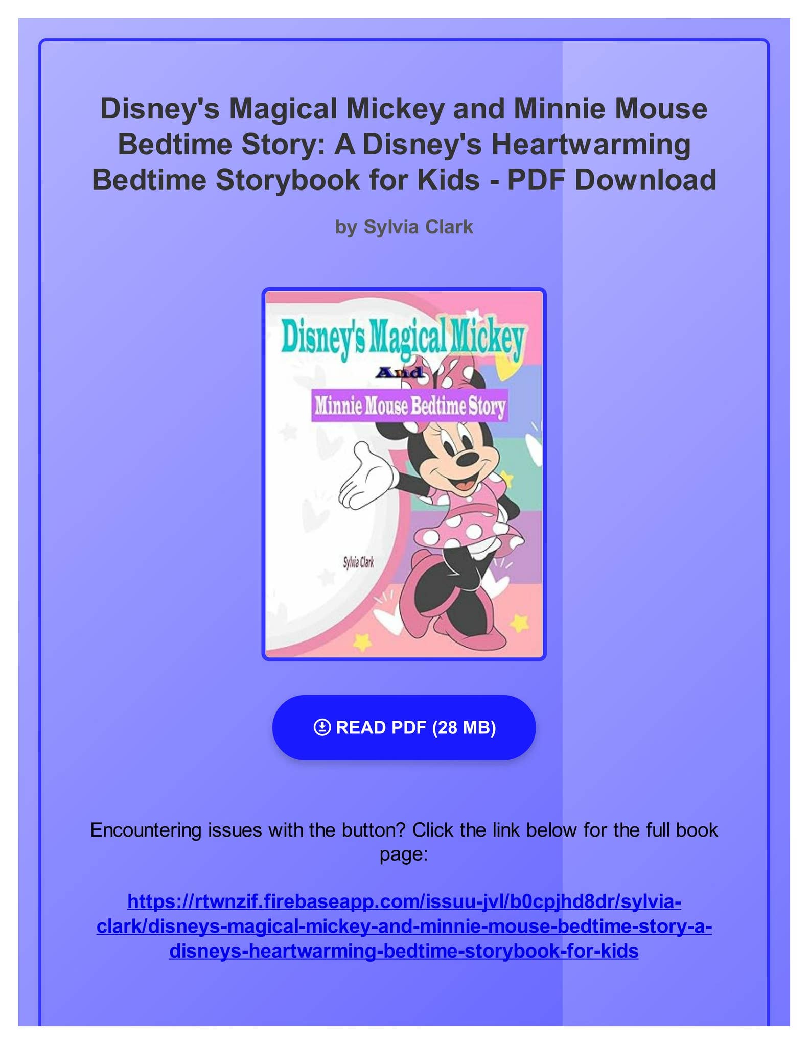 (PDF Download) Disney's Magical Mickey and Minnie Mouse Bedtime Story ...