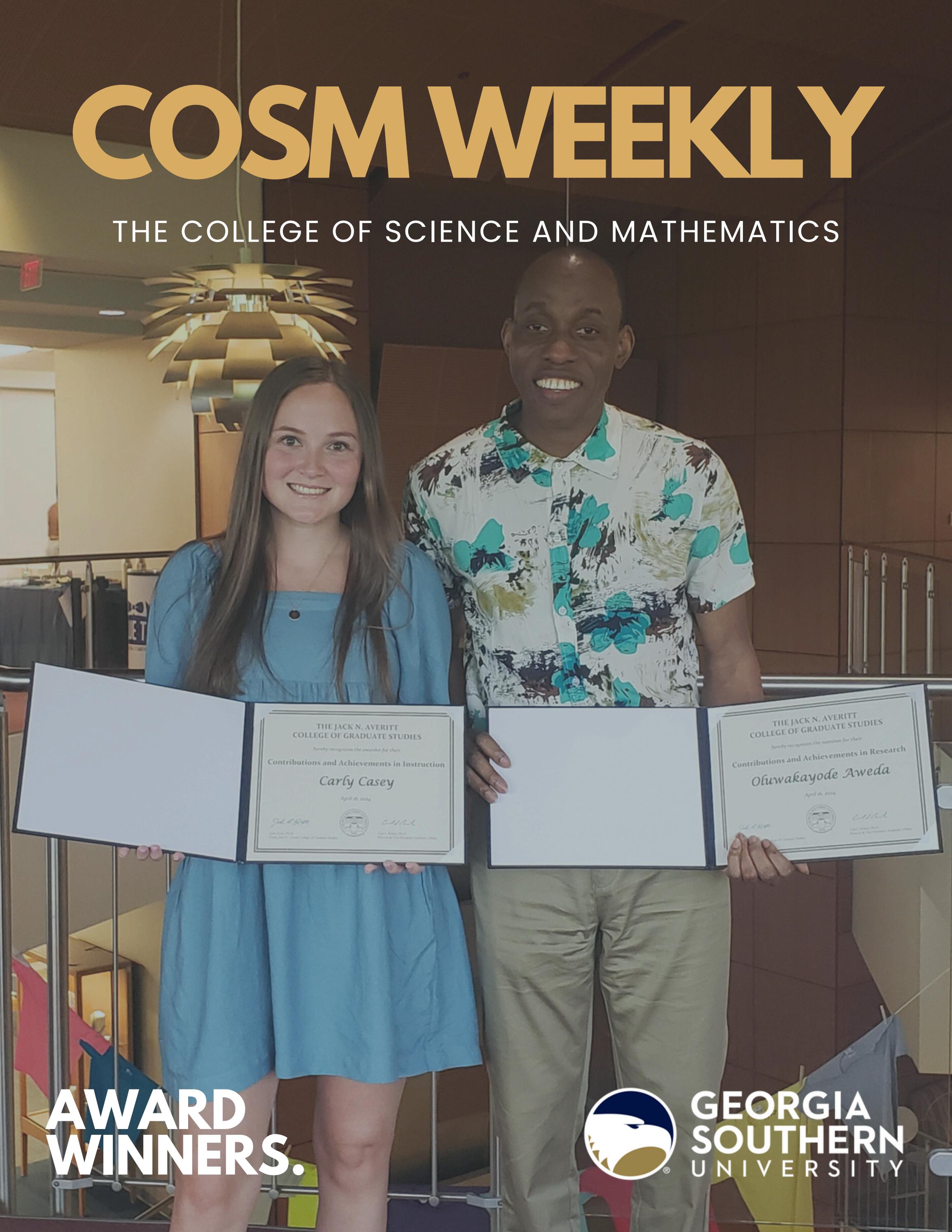 COSM Weekly - Issue 23 by Georgia Southern College of Science and ...