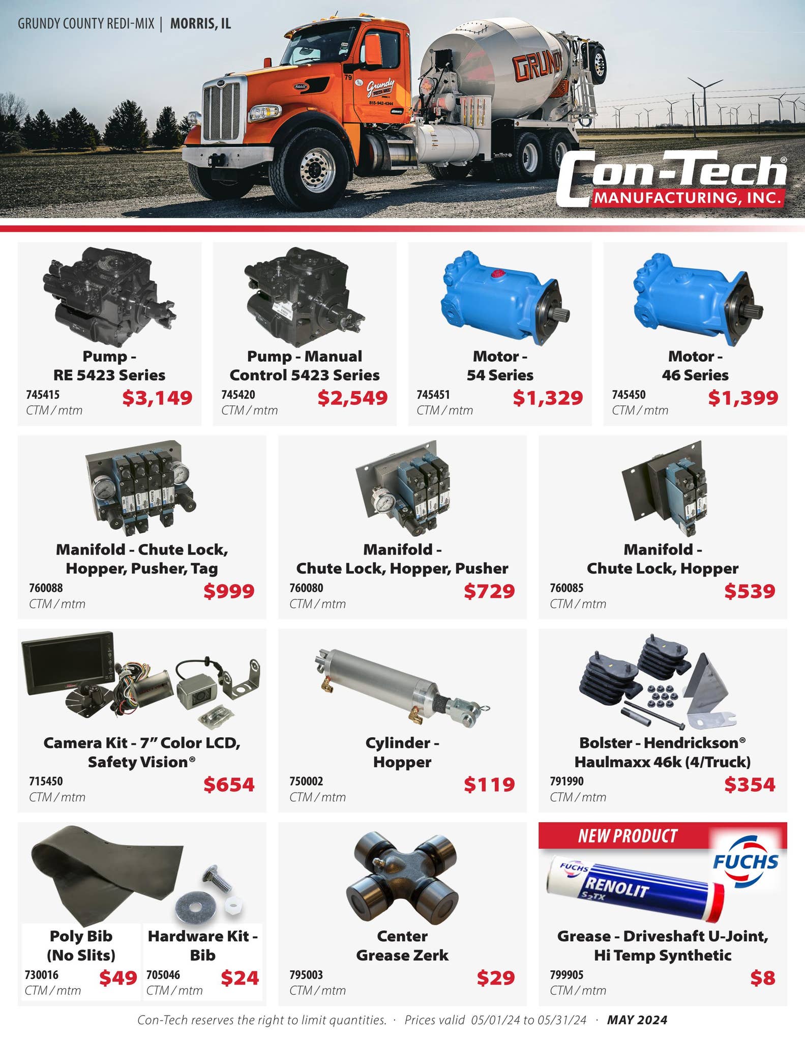 May 2024 Flyer | Con-Tech Mixer Parts by ctmmixers - Issuu