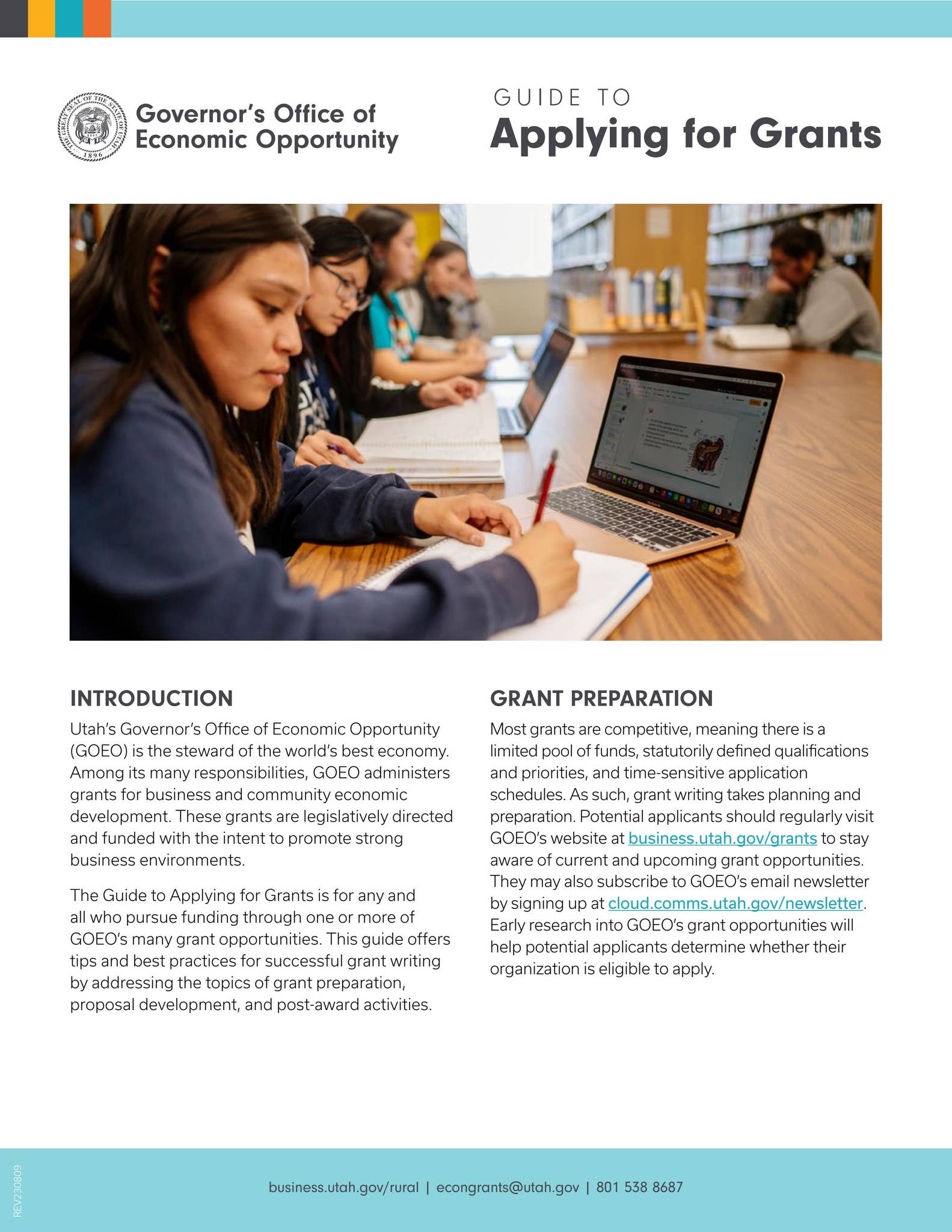 Guide to Applying for Grants by Utah Governor's Office of Economic ...