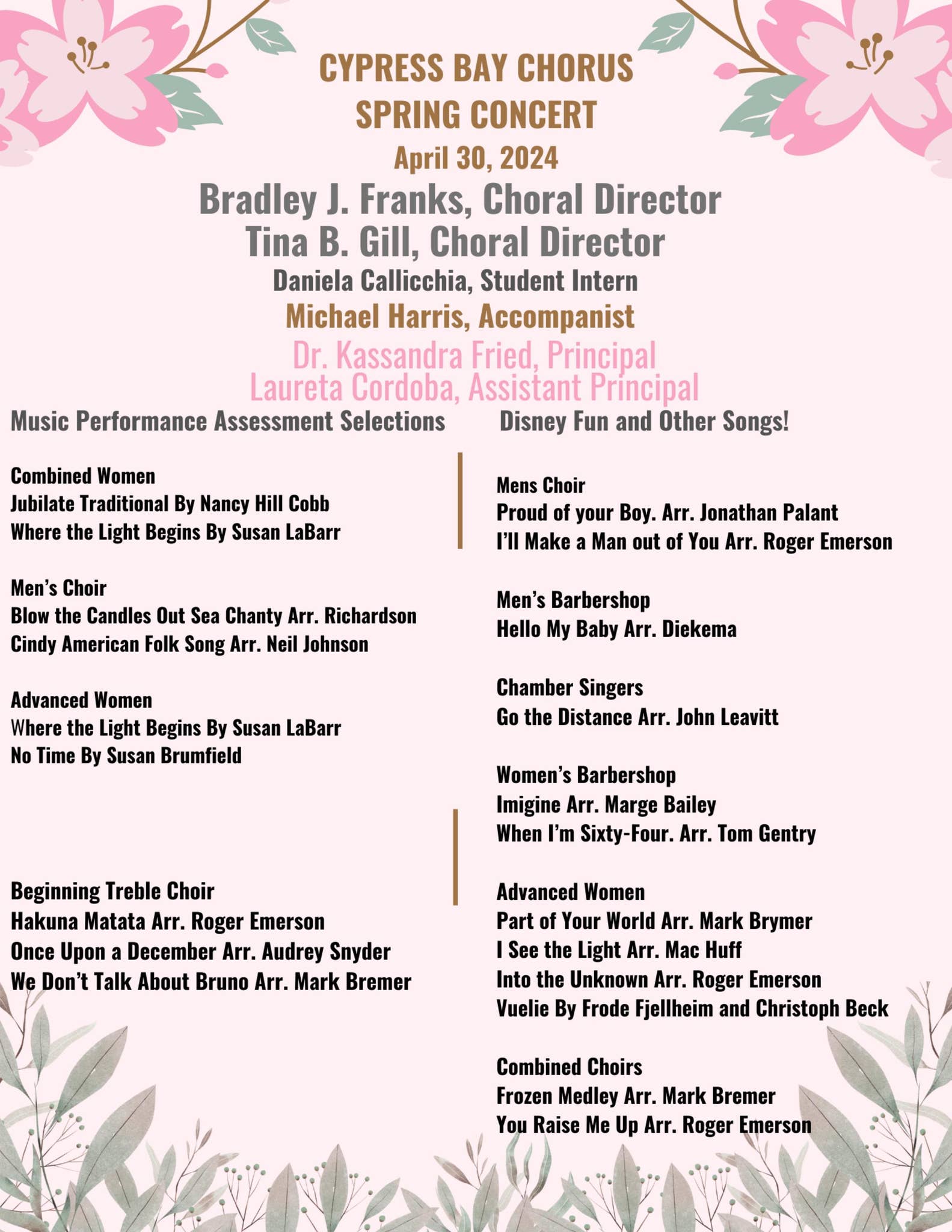 2024 Spring Chorus Concert by cypressbayhs - Issuu