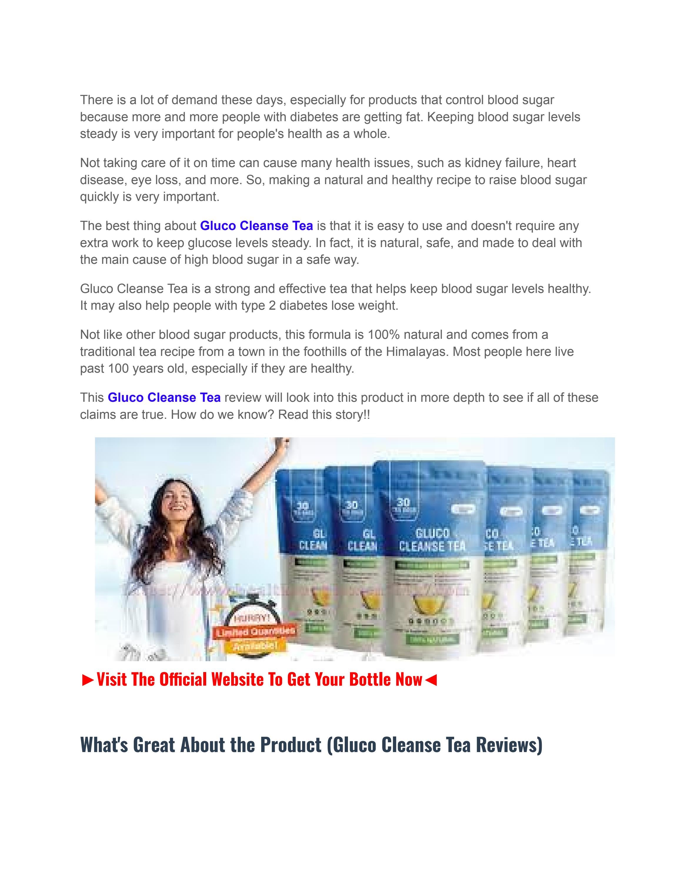 Gluco Cleanse Tea Reviews – Worth it? by Yatin Thakur - Issuu