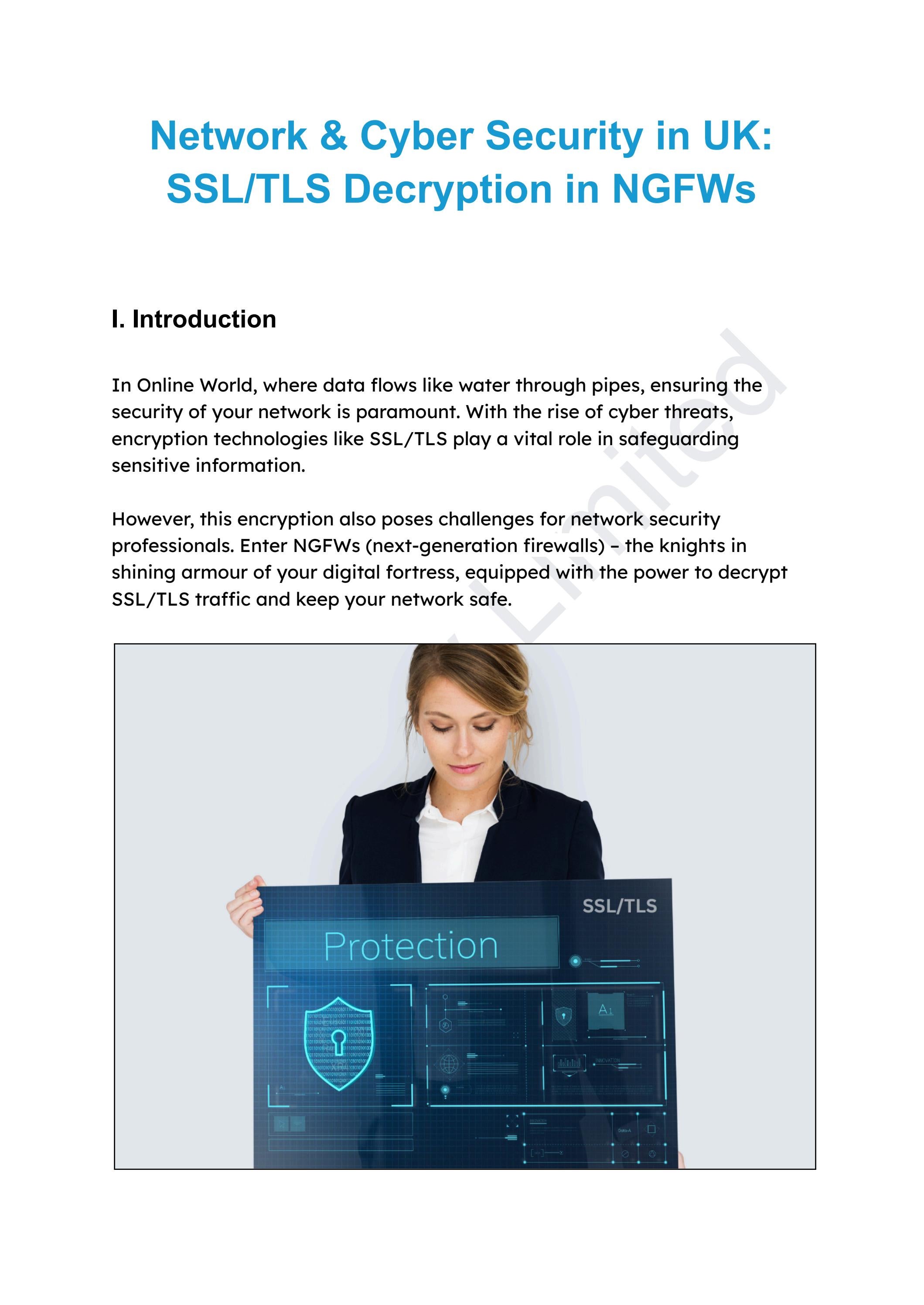 Network & Cyber Security in UK: SSL/TLS Decryption in NGFWs by optivity ...