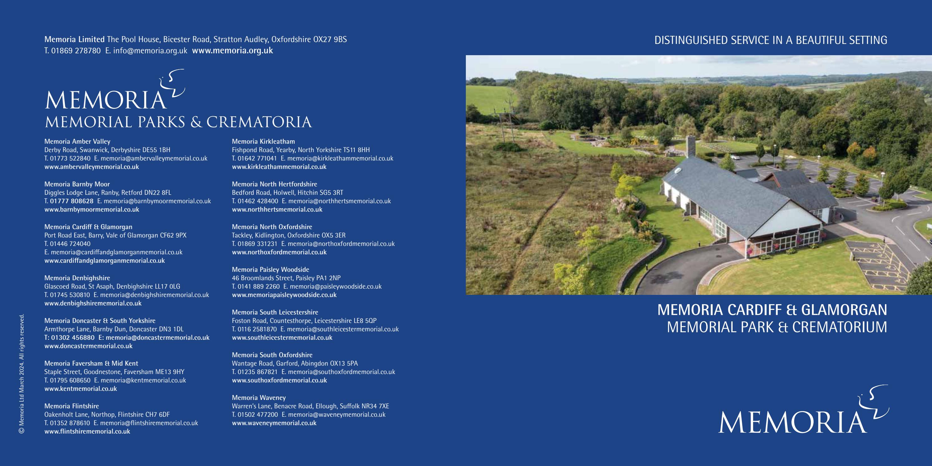 Memoria Cardiff and Glamorgan Memorial Park and Crematorium Brochure by ...