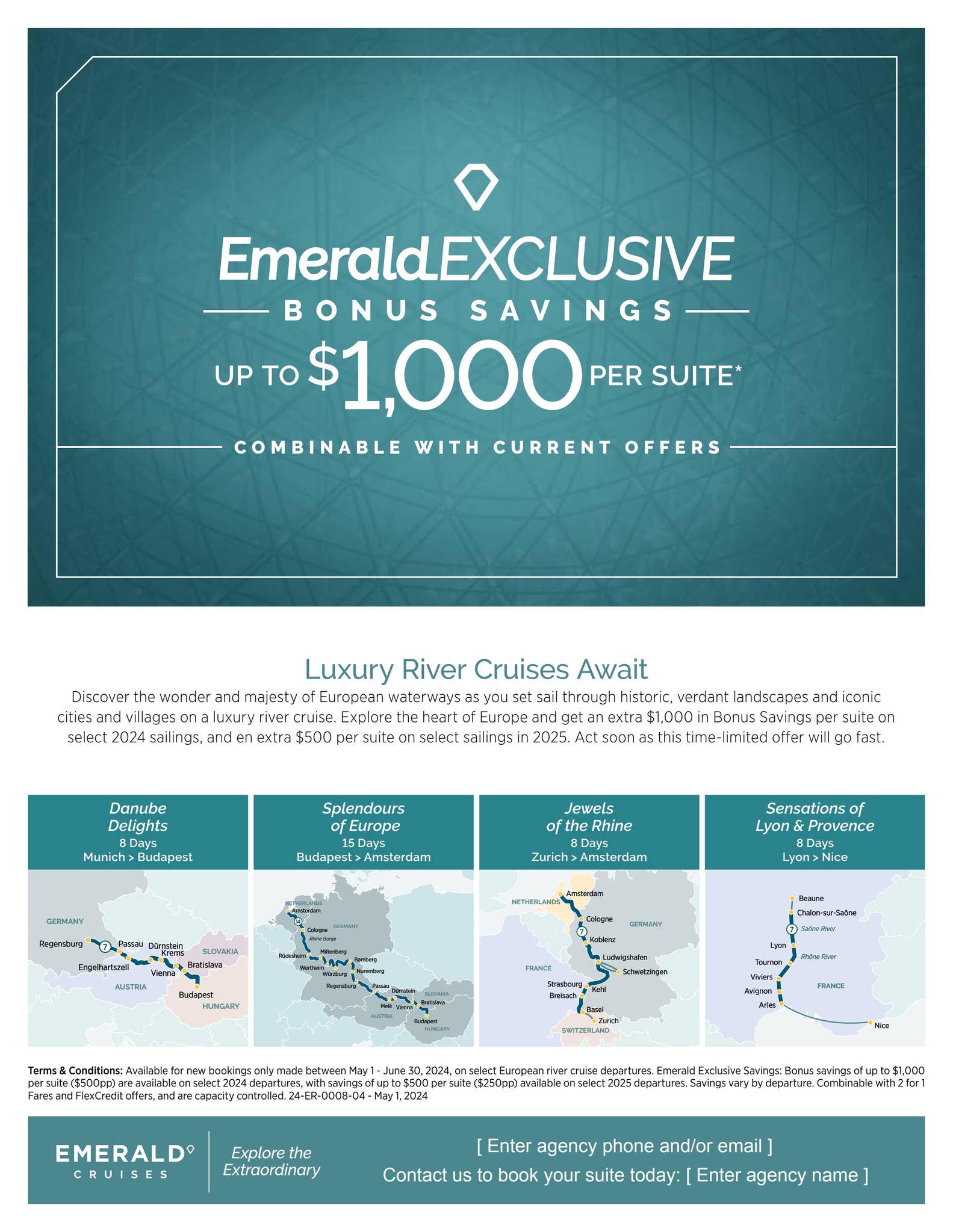 Emerald Cruises - Emerald Exclusive Q2 Flyers by Scenic & Emerald ...