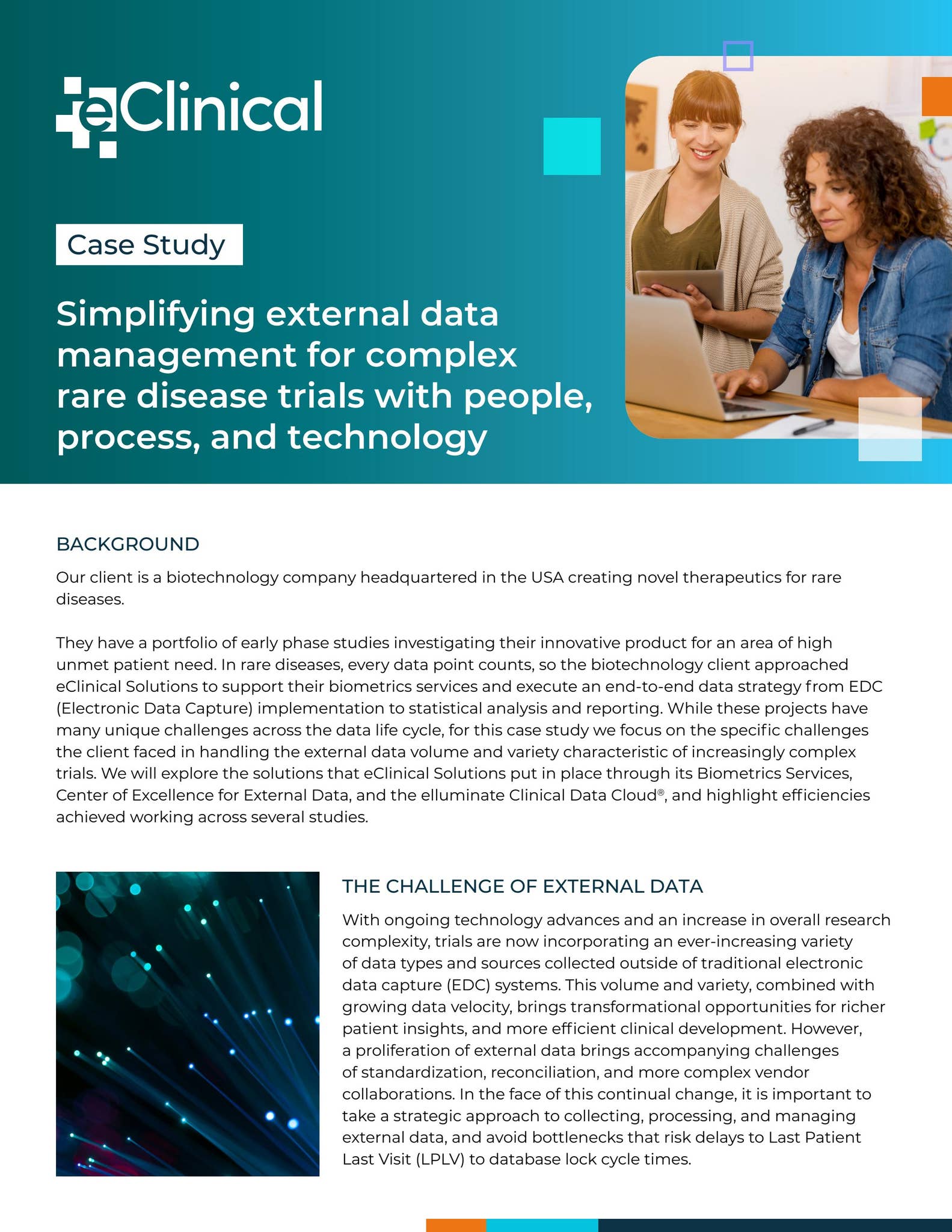 Simplifying external data management for complex rare disease trials by ...