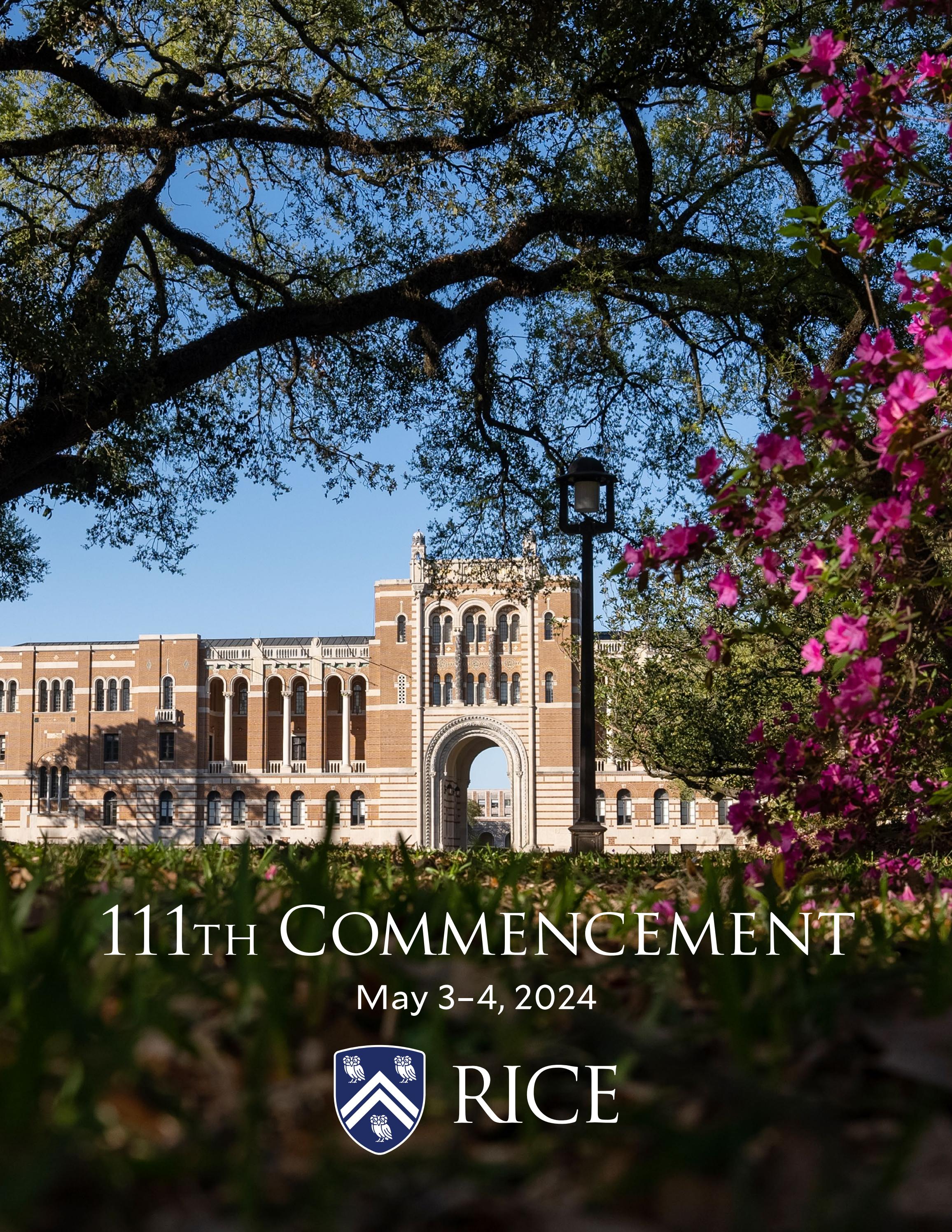 Rice University May 2024 Digital Commencement by RiceUniversityEvents ...