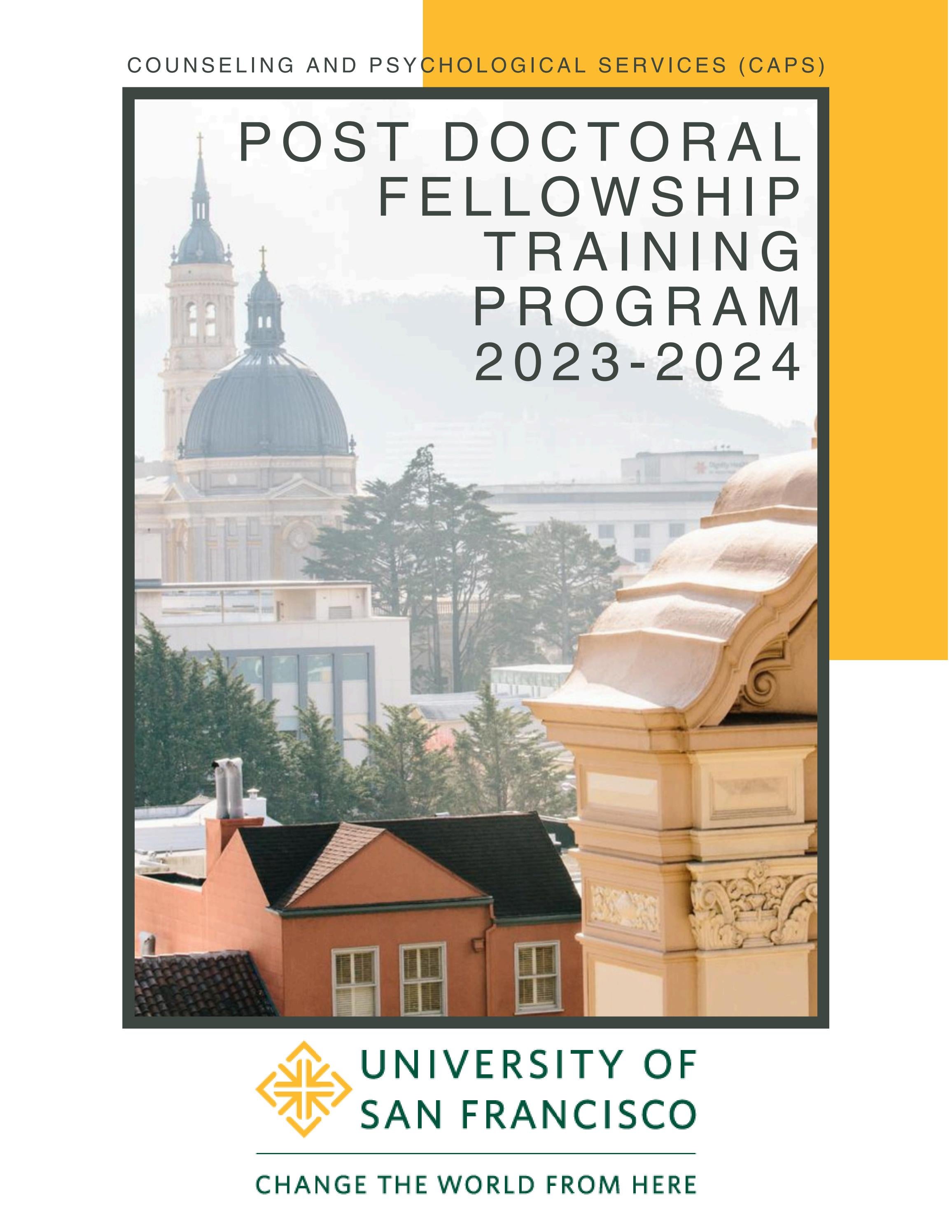 Post Doctoral Fellowship Training Program Brochure 2023-2024 by USFCACAPS - Issuu