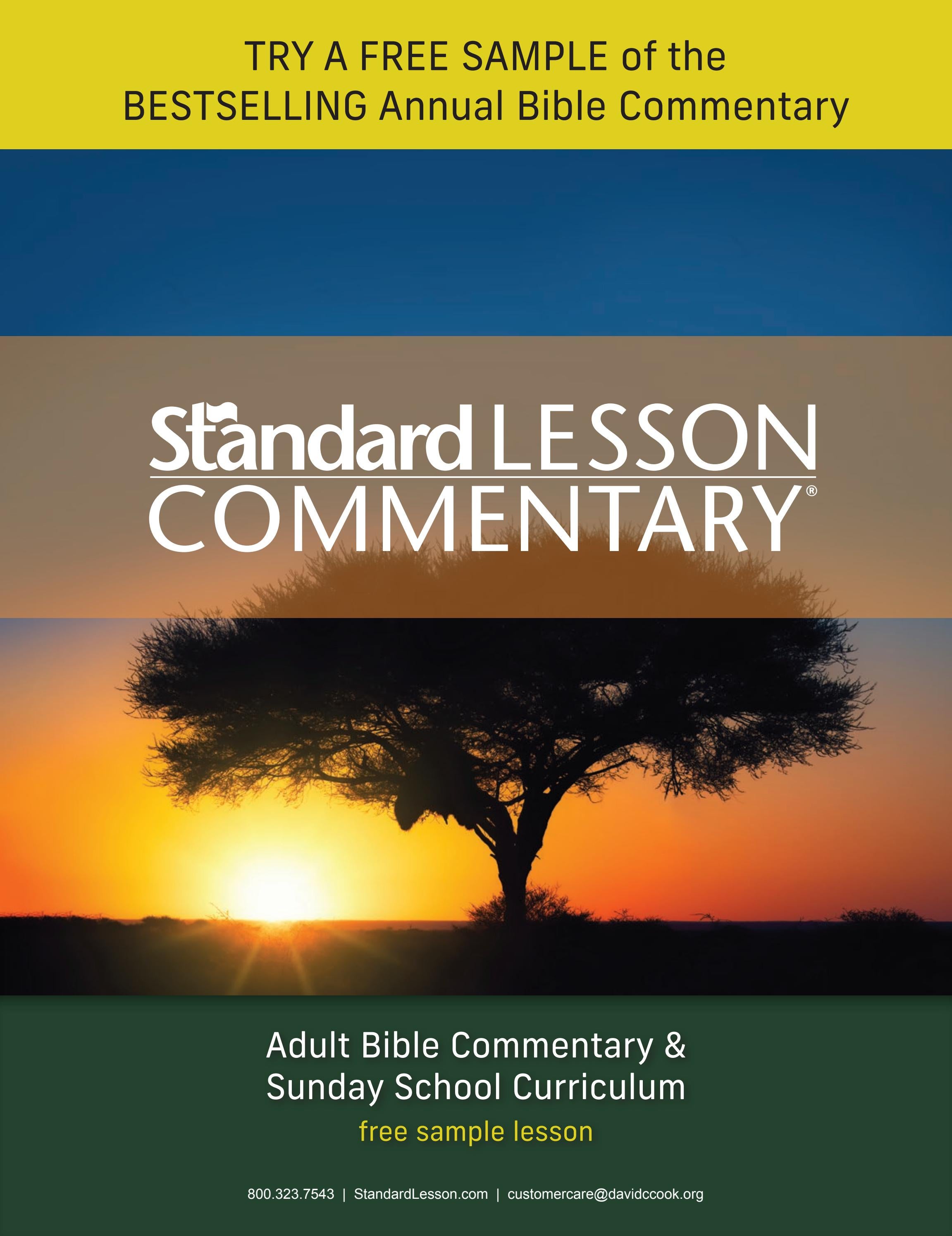 Standard Lesson Commentary Sample by David C Cook - Issuu