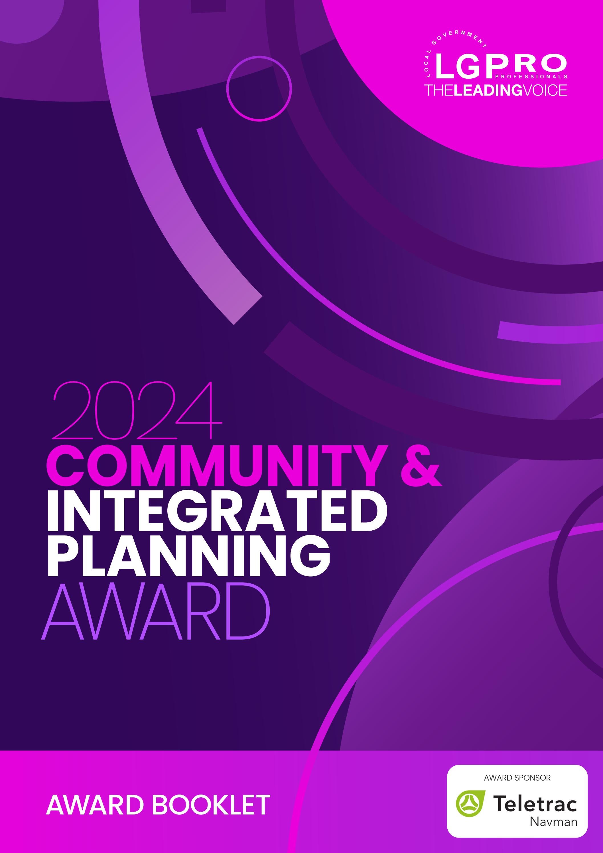 2024 Community & Integrated Planning - Award Booklet by LGPro VIC - Issuu