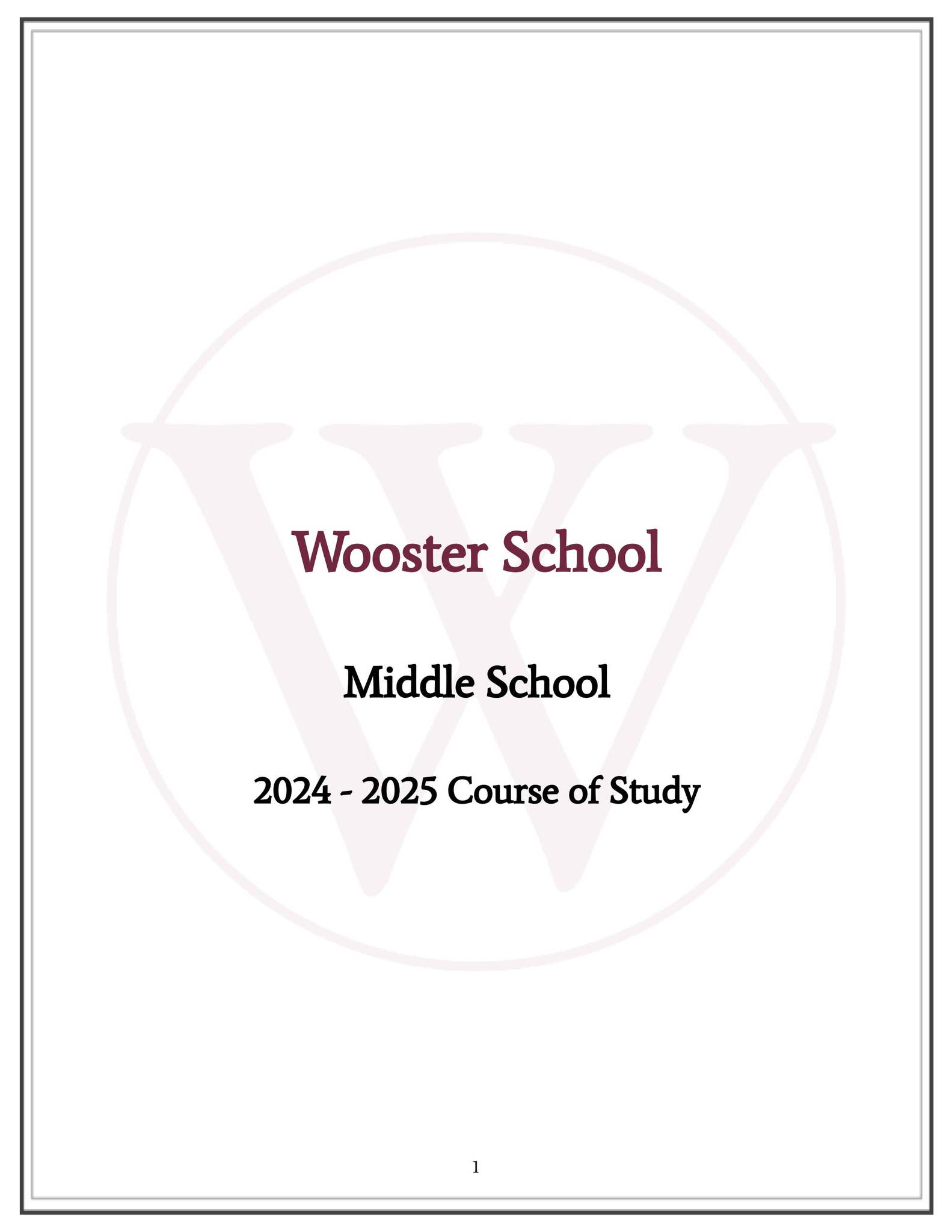 Middle School Course of Study 2024-2025 by Wooster School - Issuu