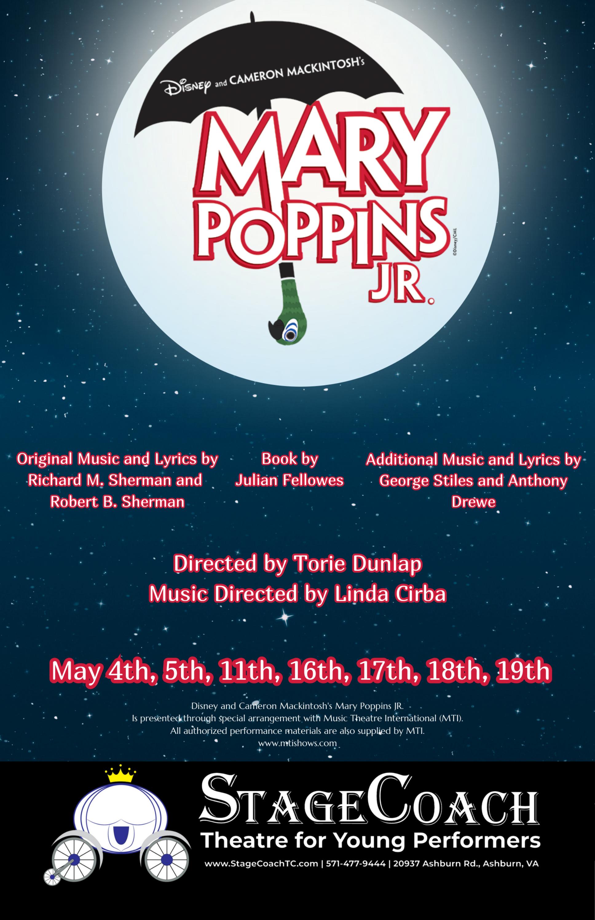 Mary Poppins Jr presented by StageCoach Theatre by StageCoach Theatre ...