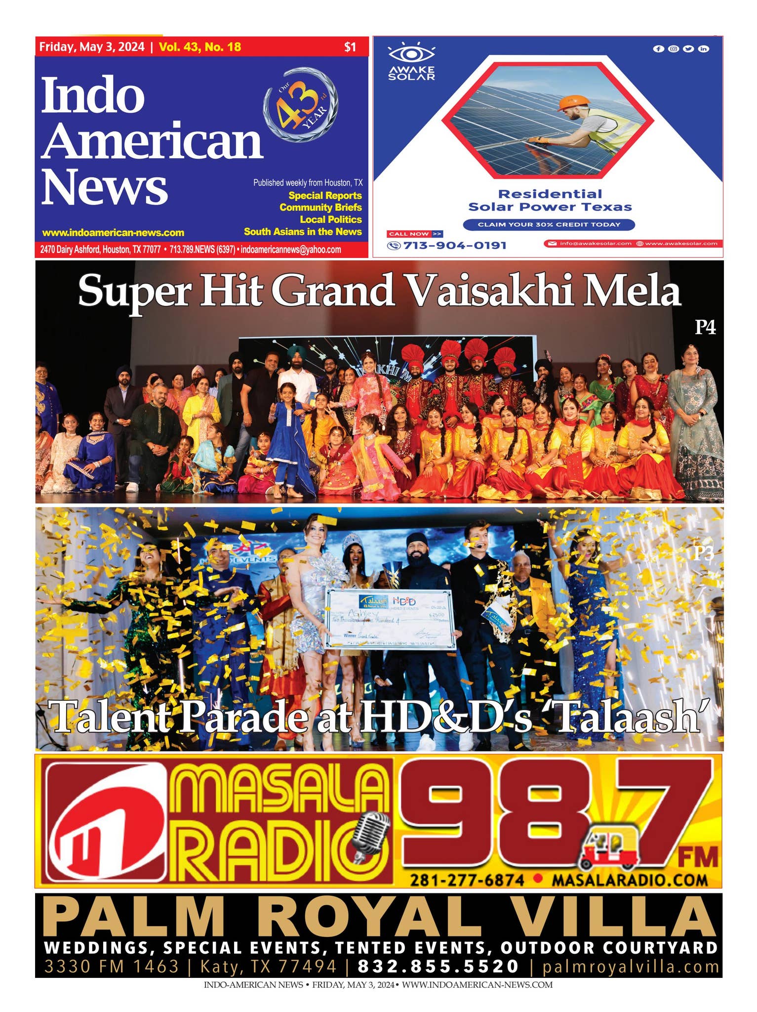 Indo-American News: May 3, 2024 by Indo American News - Issuu