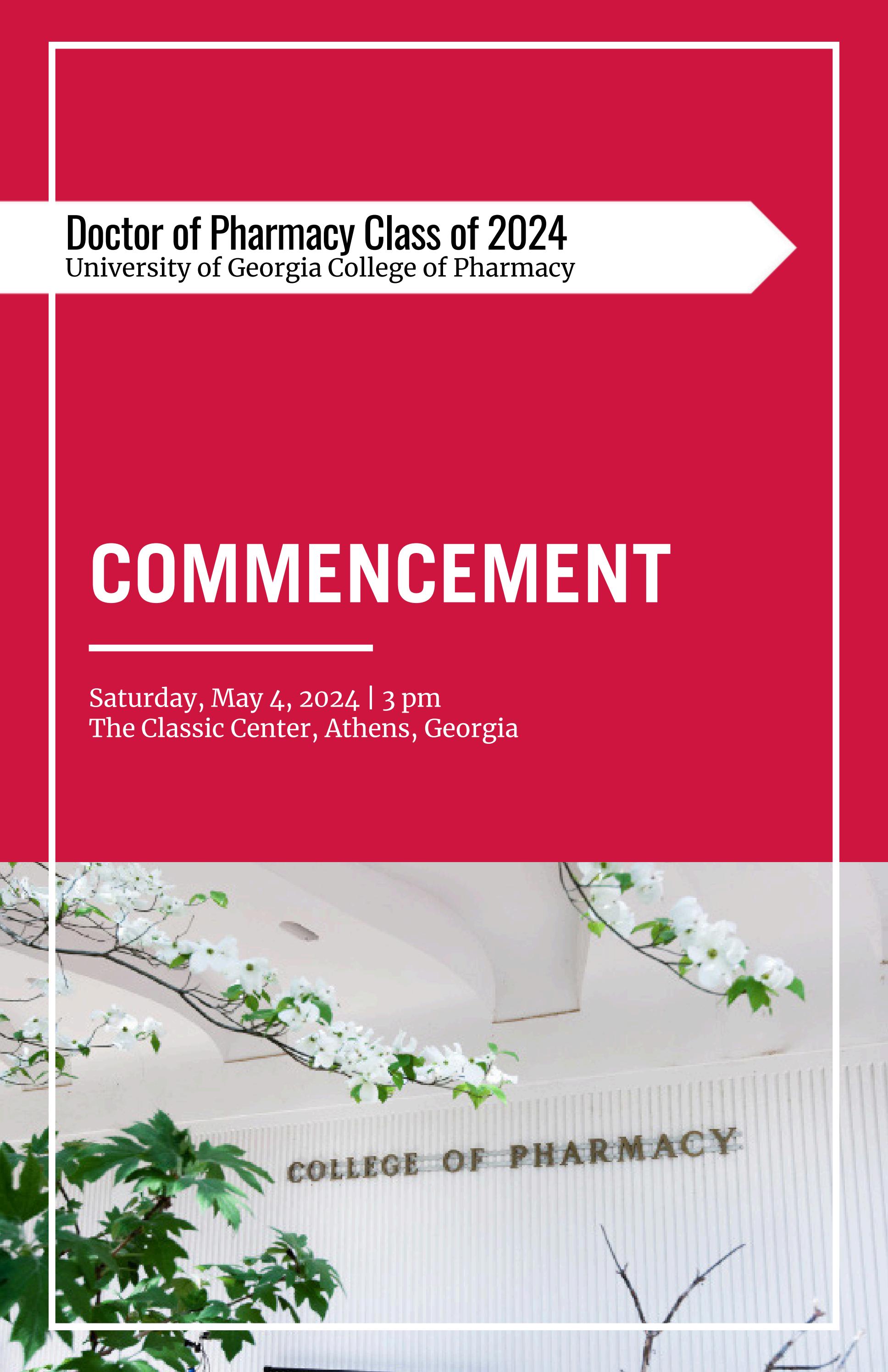 2024 PharmD Commencement Program by ugarx - Issuu