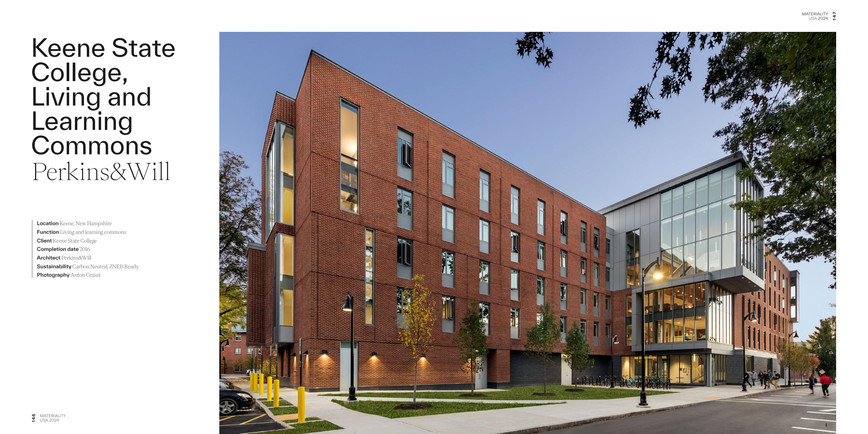 Materiality USA: Keene State Living and Learning Commons by pw ...