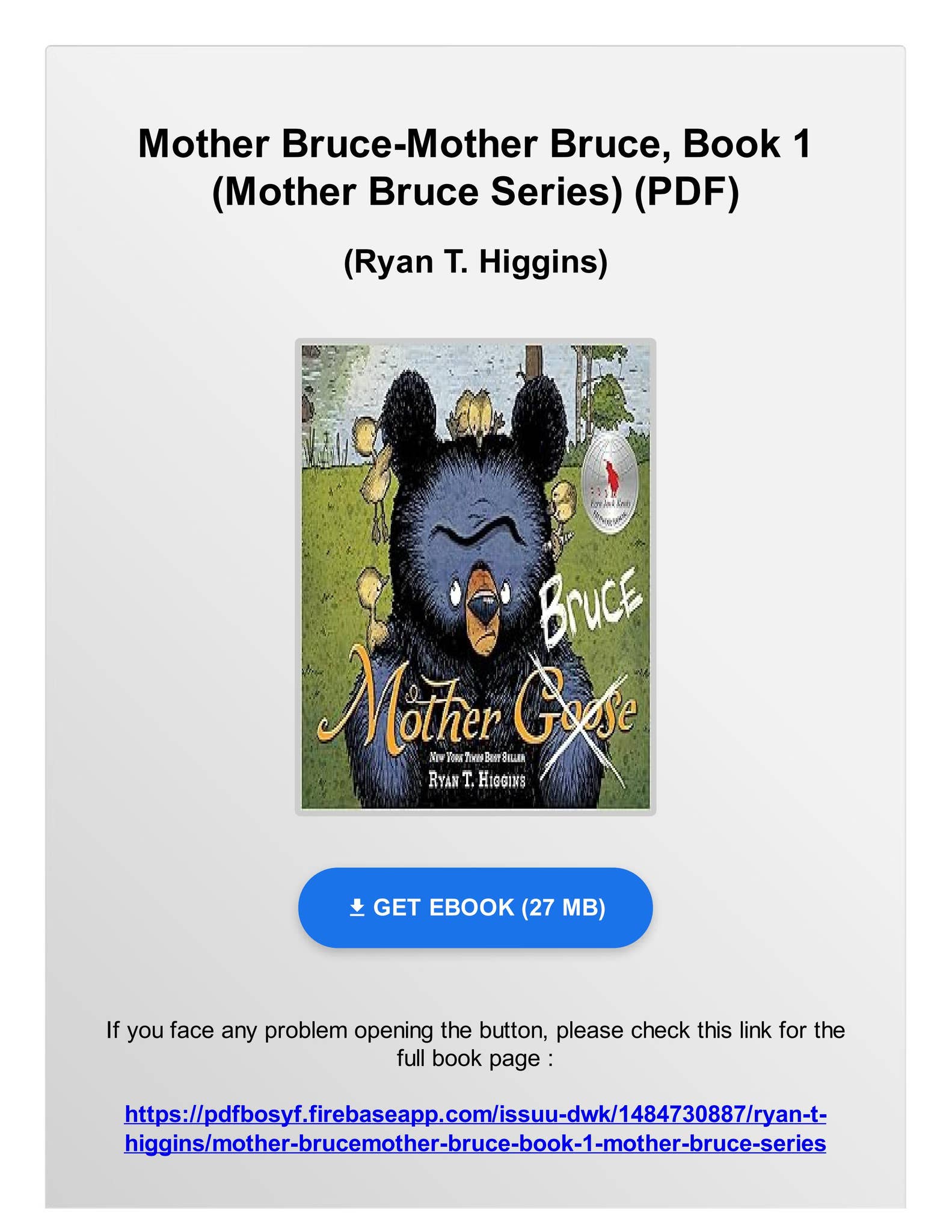 (PDF Free) Mother Bruce-Mother Bruce, Book 1 (Mother Bruce Series) by ...
