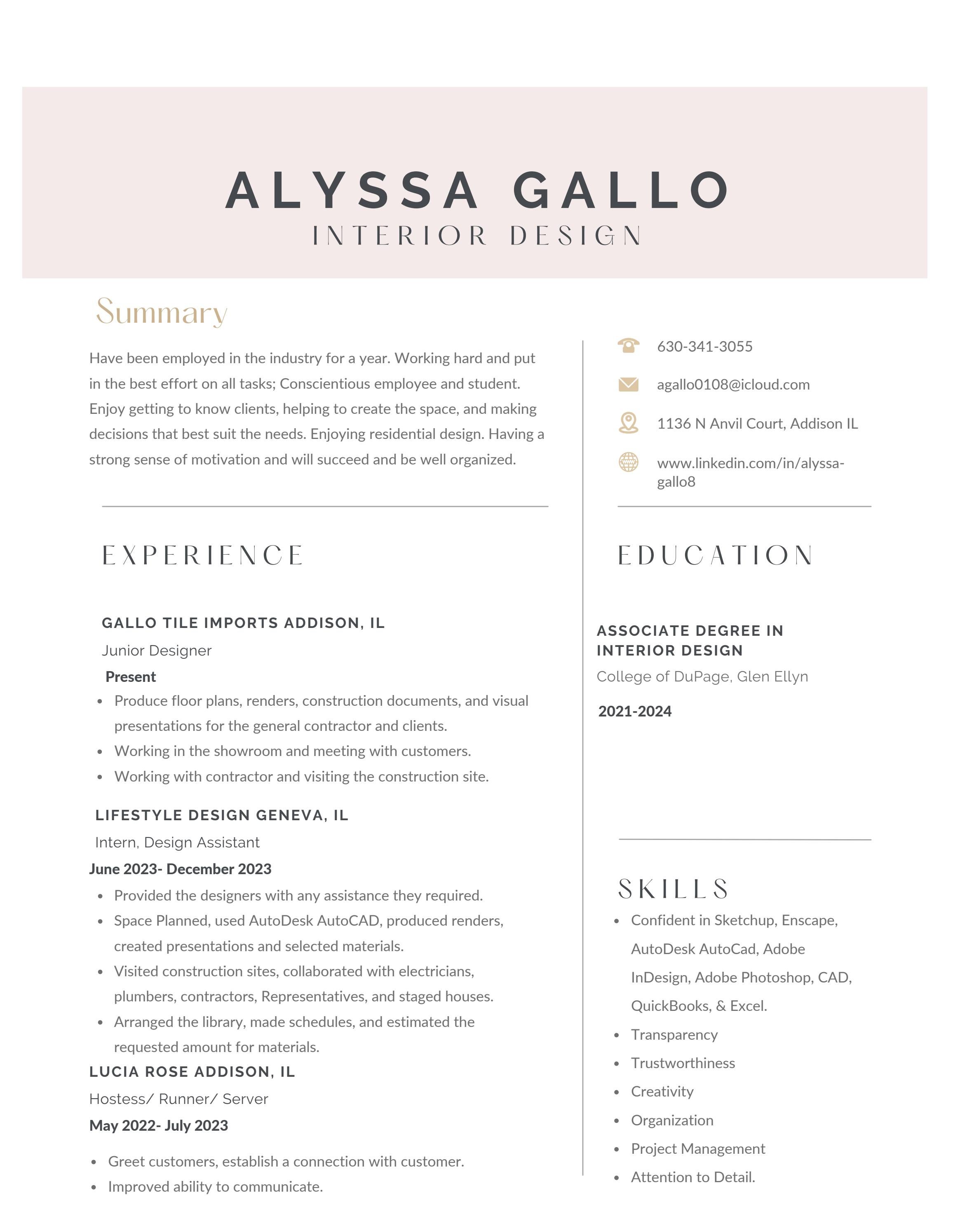 Alyssa Gallo Resume by AlyssaGallo - Issuu
