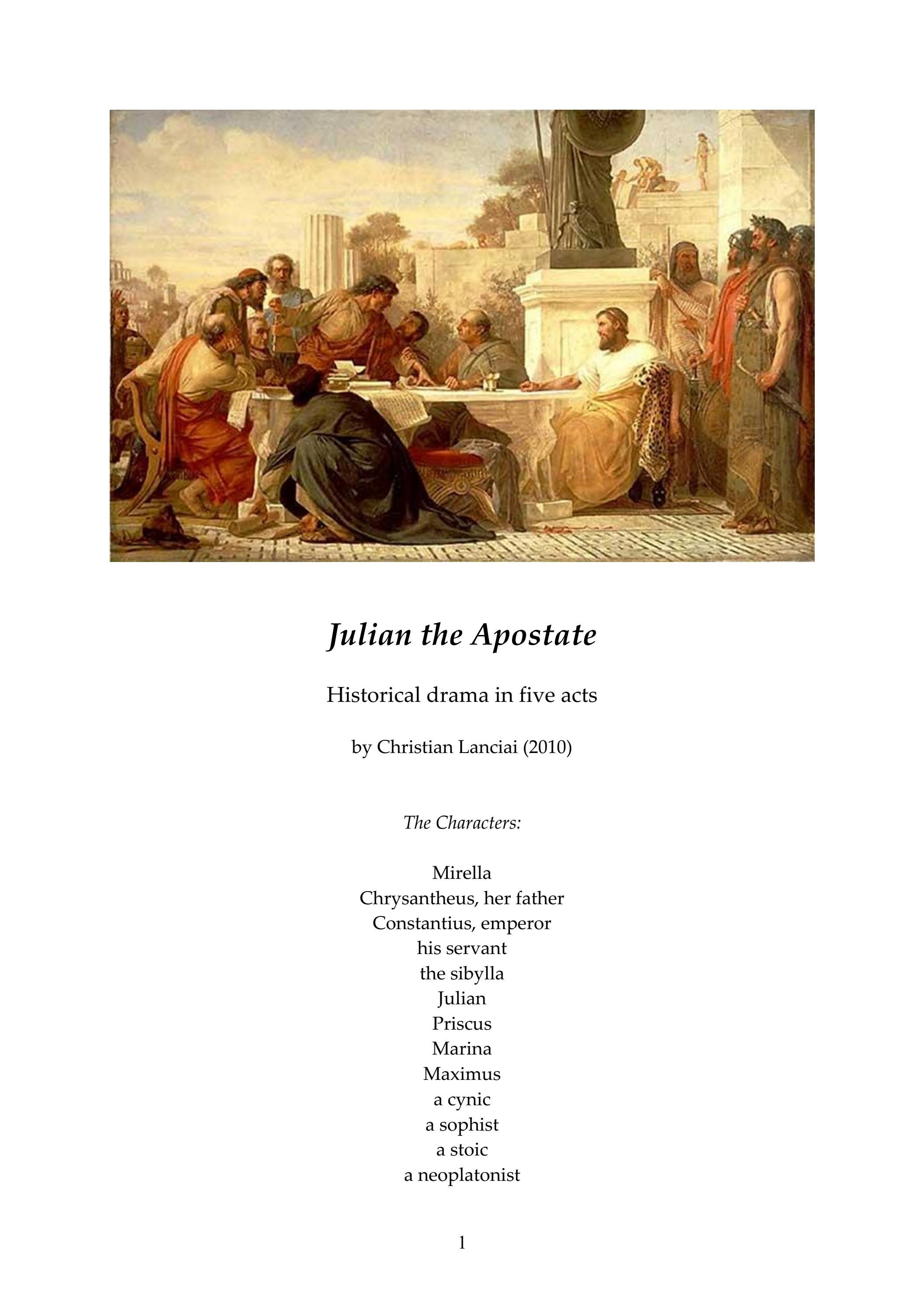 Julian the Apostate by Christian Lanciai - Issuu