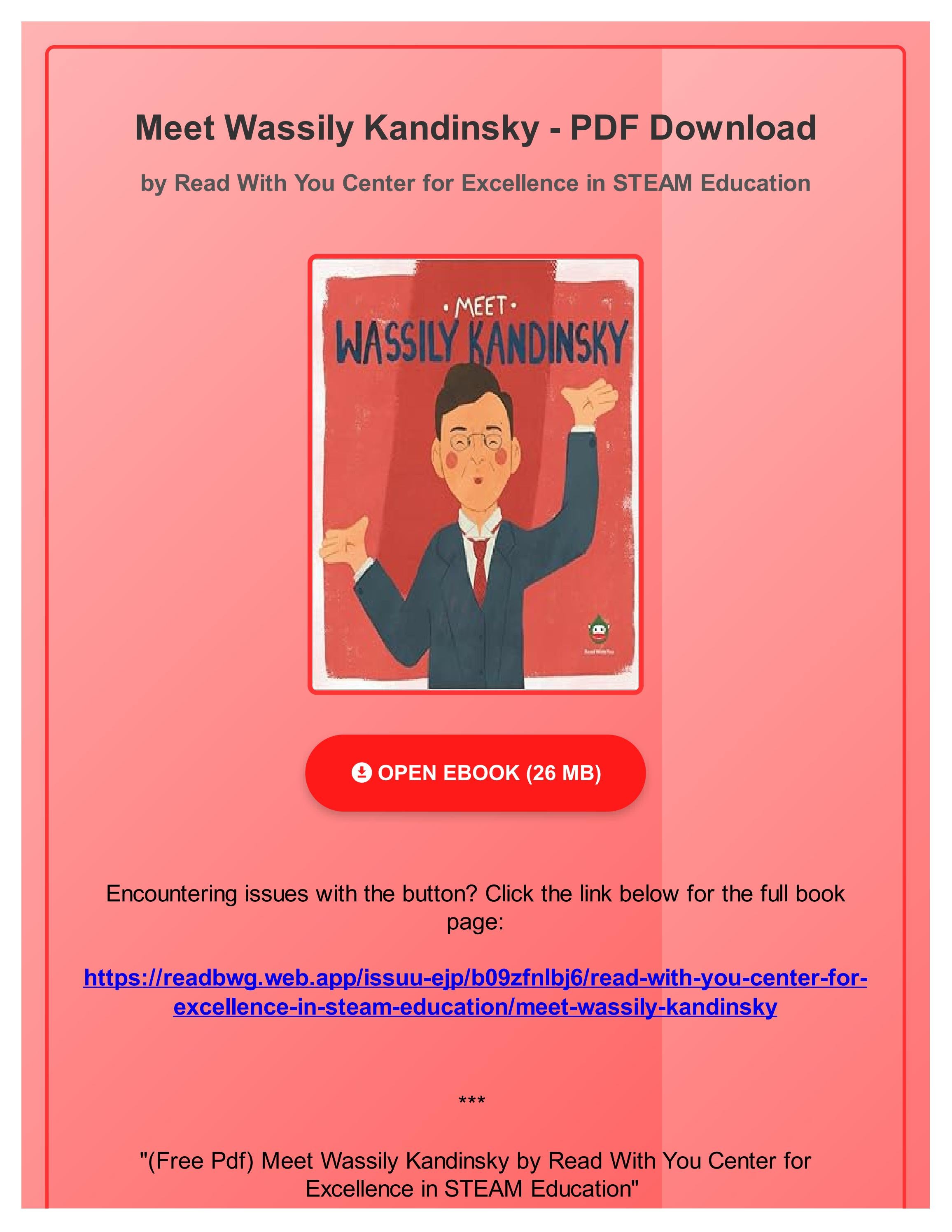 (Free Pdf) Meet Wassily Kandinsky by Read With You Center for ...