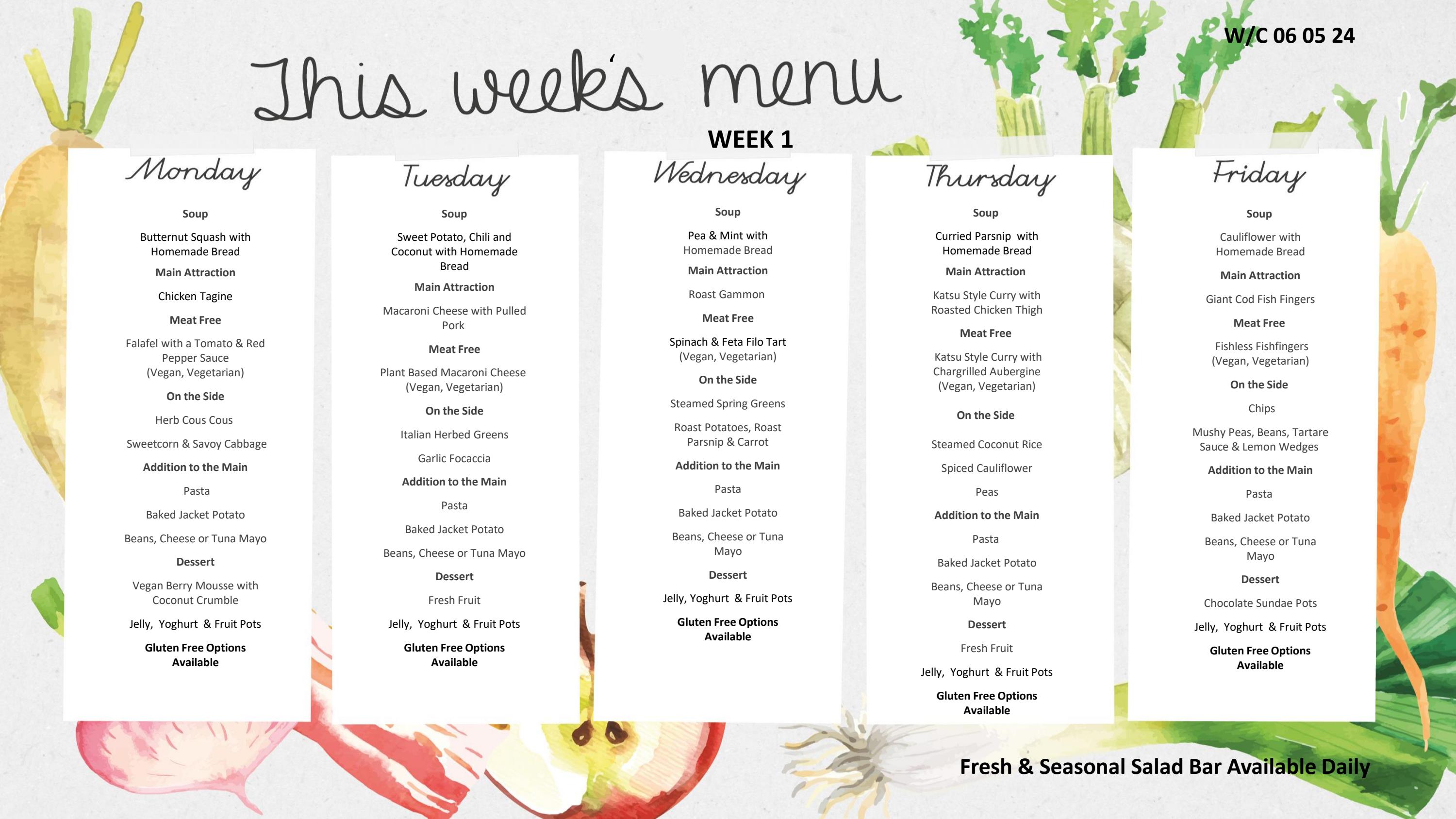 Lunch Menu - W/c 06 05 24 by Upton House School - Issuu