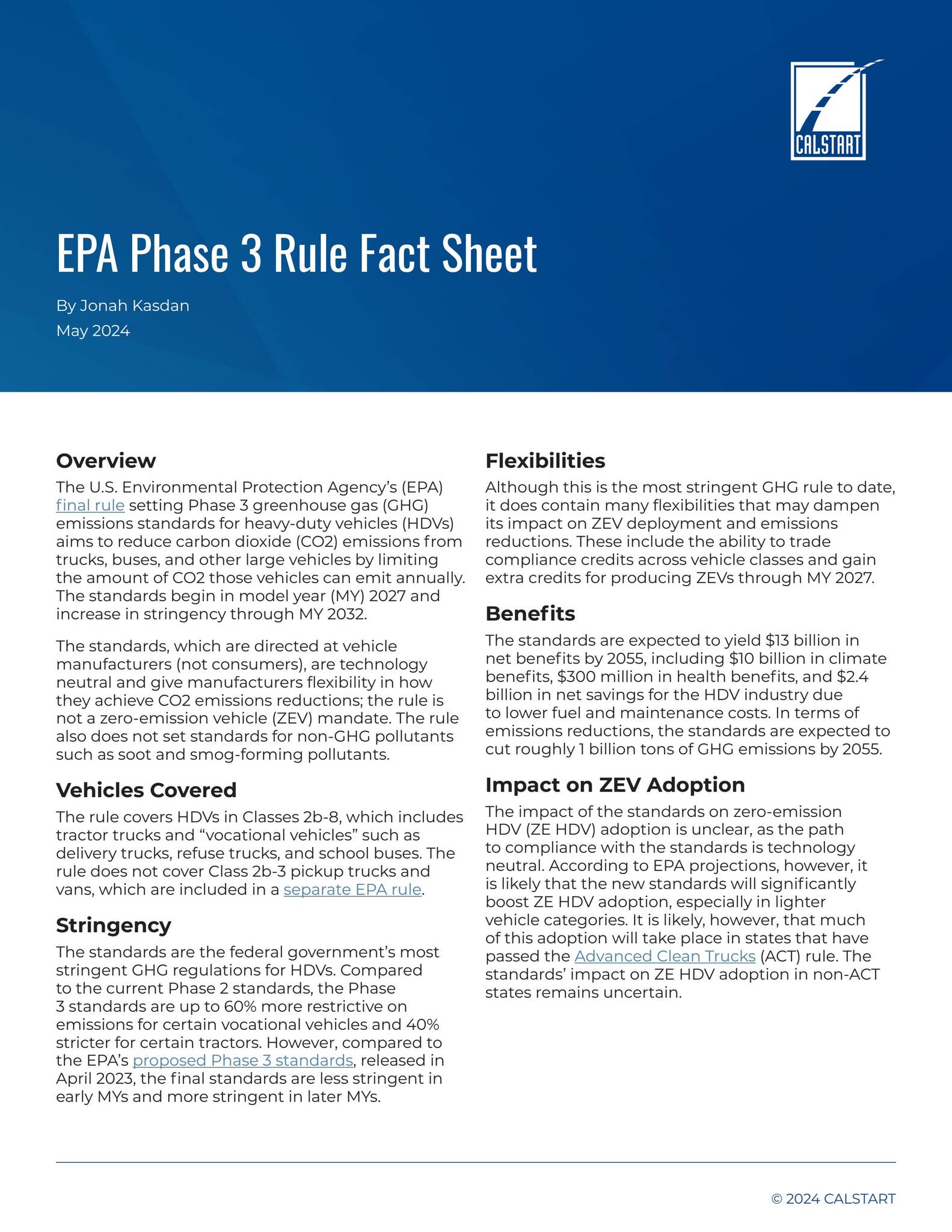 EPA Phase 3 Rule Fact Sheet by CALSTART - Issuu