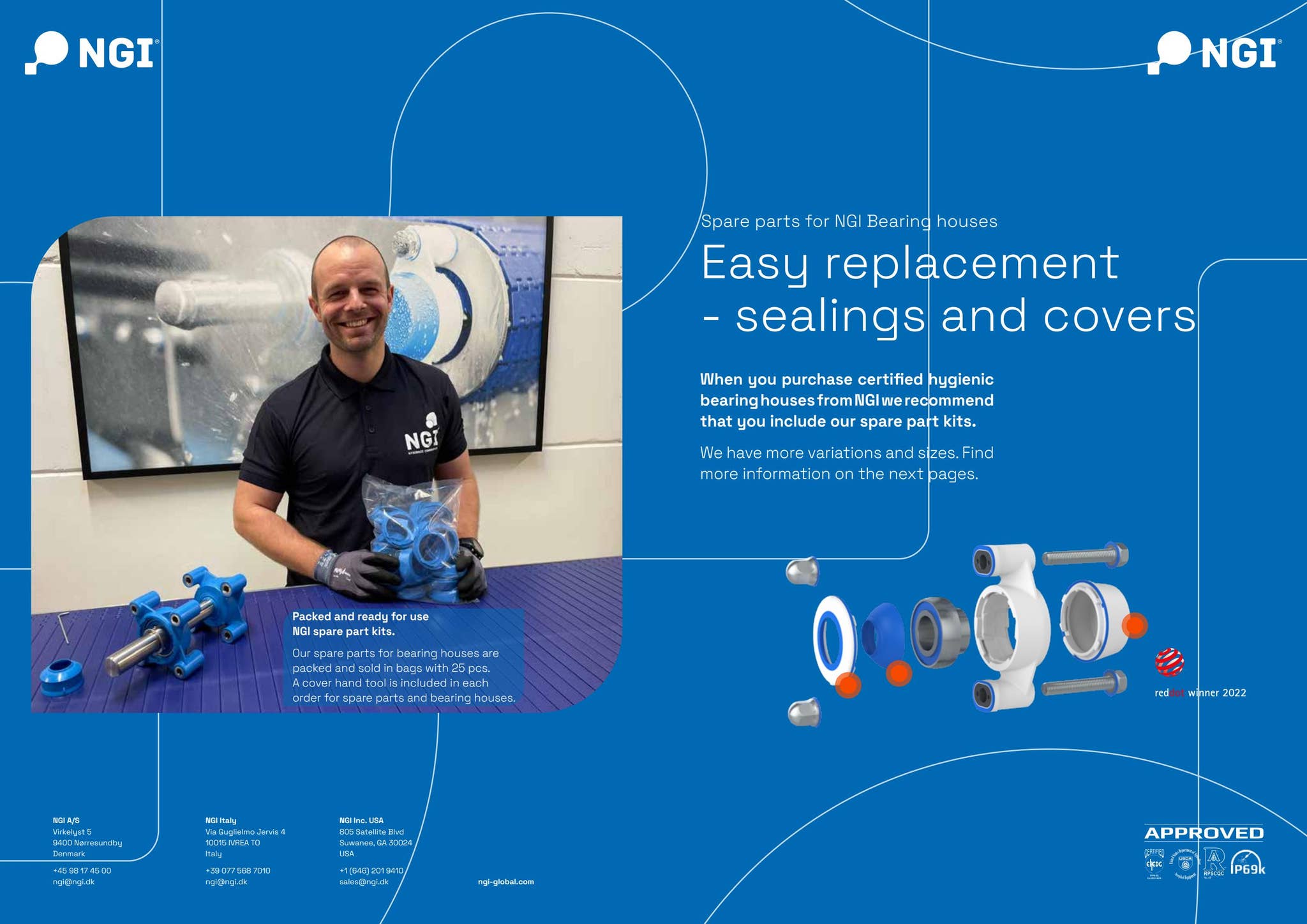 Spareparts for NGI bearing houses by NGI A/S - Issuu