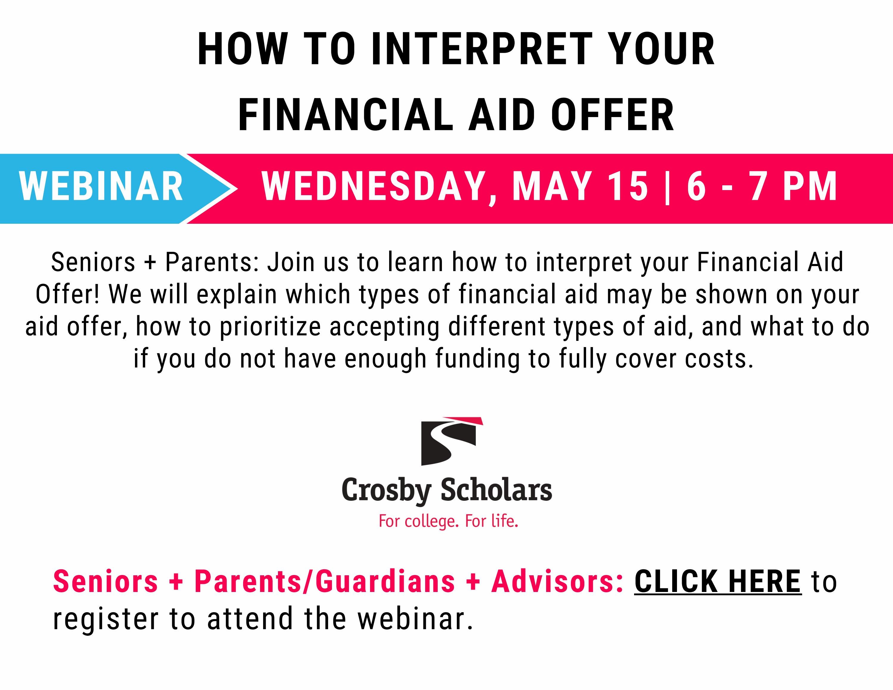 How To Interpret Your Financial Aid Offer by cscp - Issuu