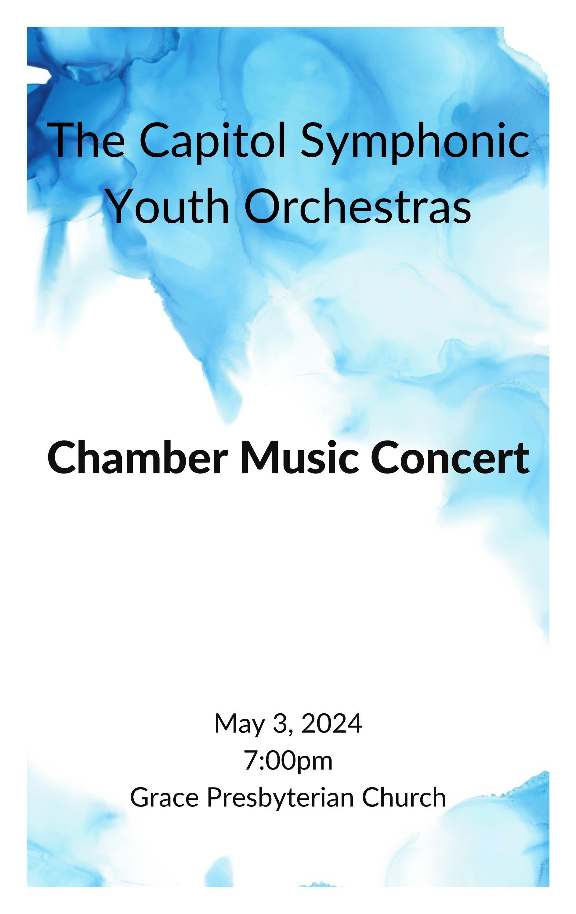 2024-05-03 Chamber Music Program by The Capitol Symphonic Youth Orchestras - Issuu
