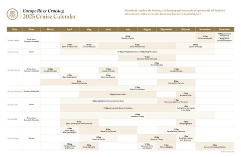 Scenic - ERC And ARC Calendars 2024 by Scenic & Emerald Cruises US - Issuu