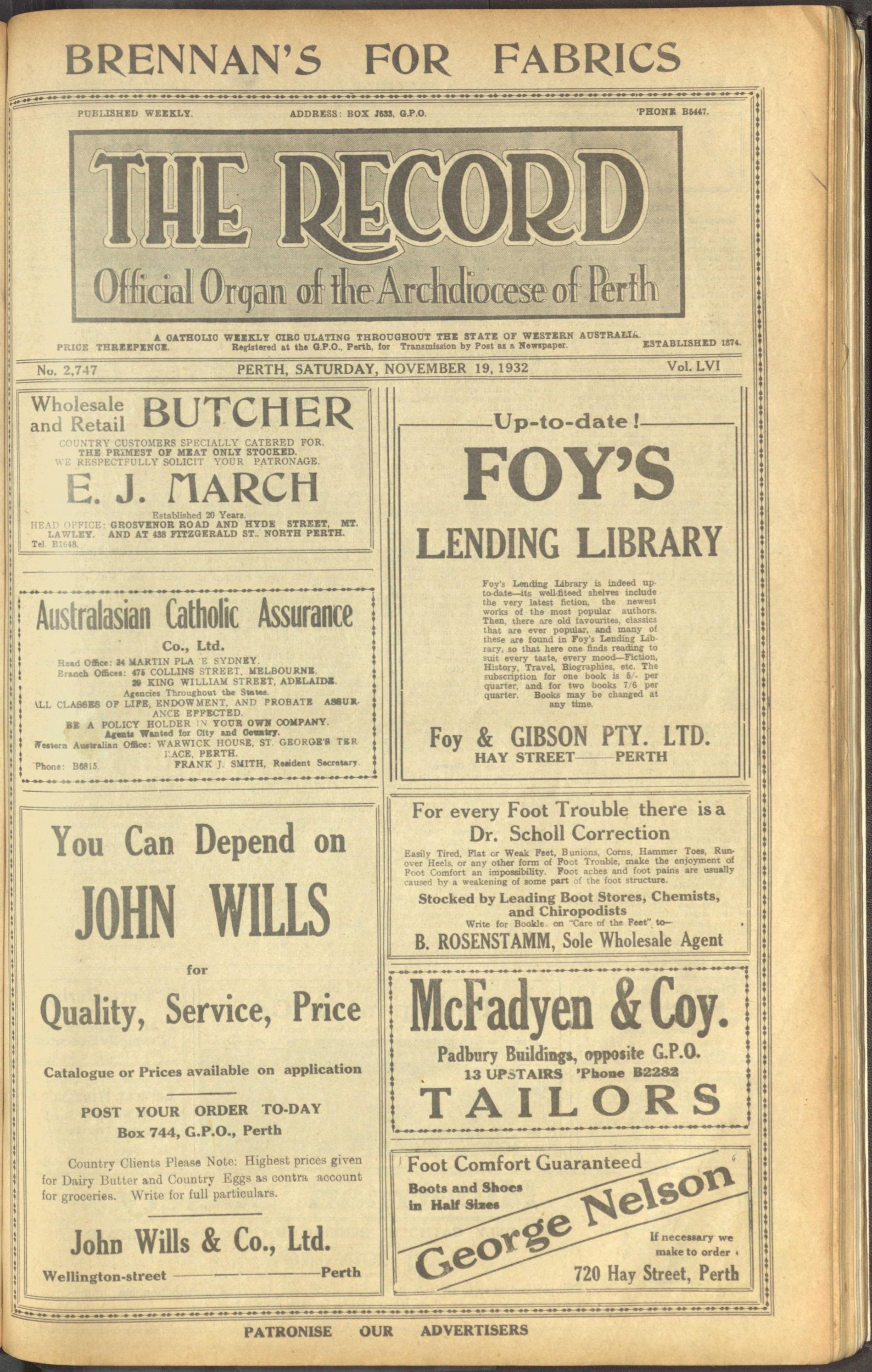 The Record Newspaper 19 November 1932 by The Record - Issuu