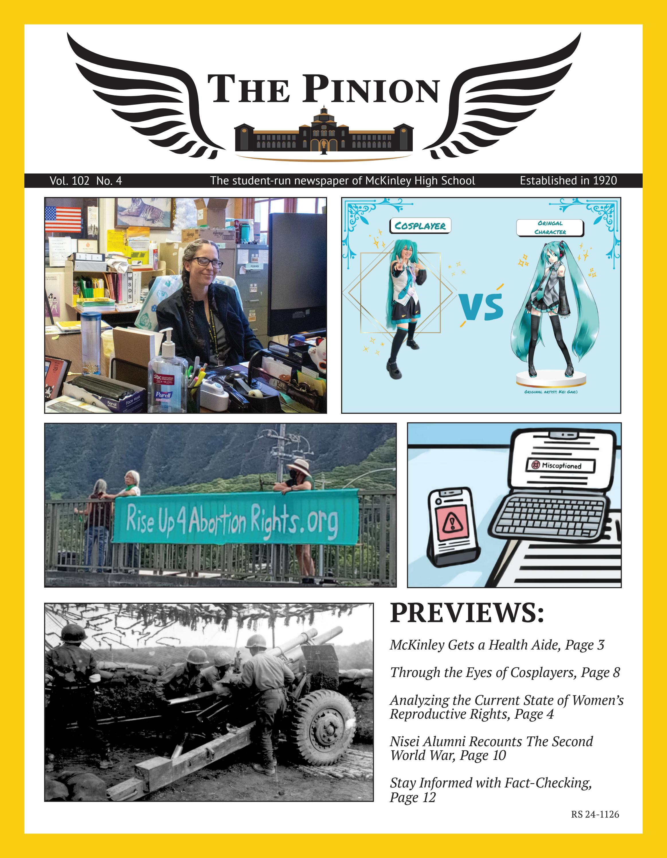 The Pinion Vol. 102 No. 4 May 2024 by The Pinion - McKinley High School ...