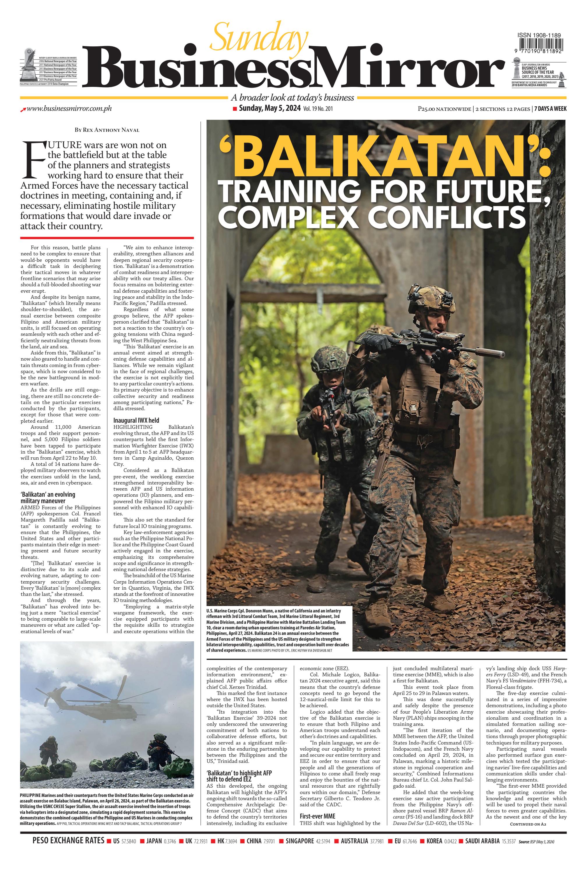 BusinessMirror May 5, 2024 by BusinessMirror - Issuu