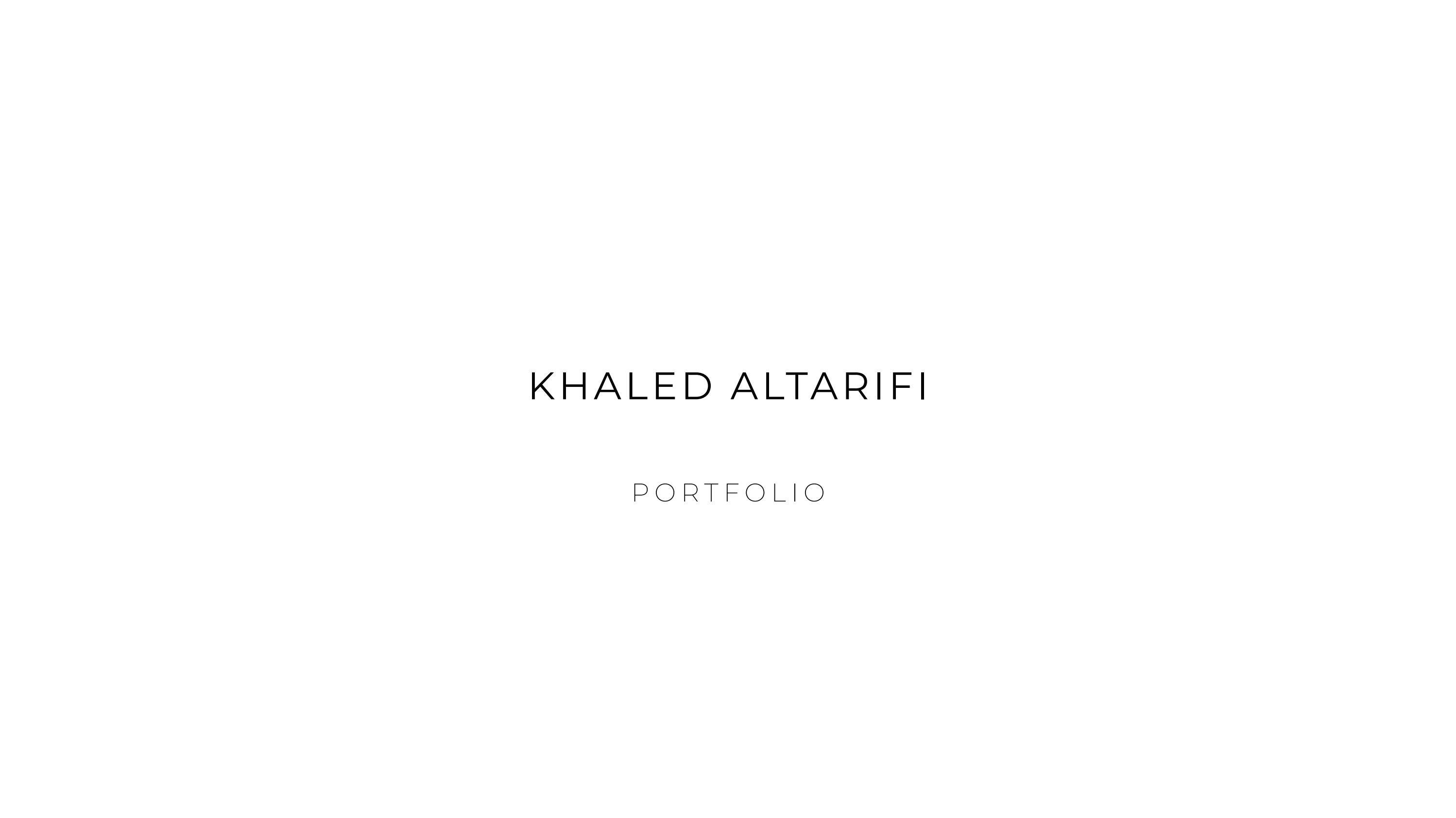 Khaled Architectural Portfolio by Khaled Tarifi - Issuu