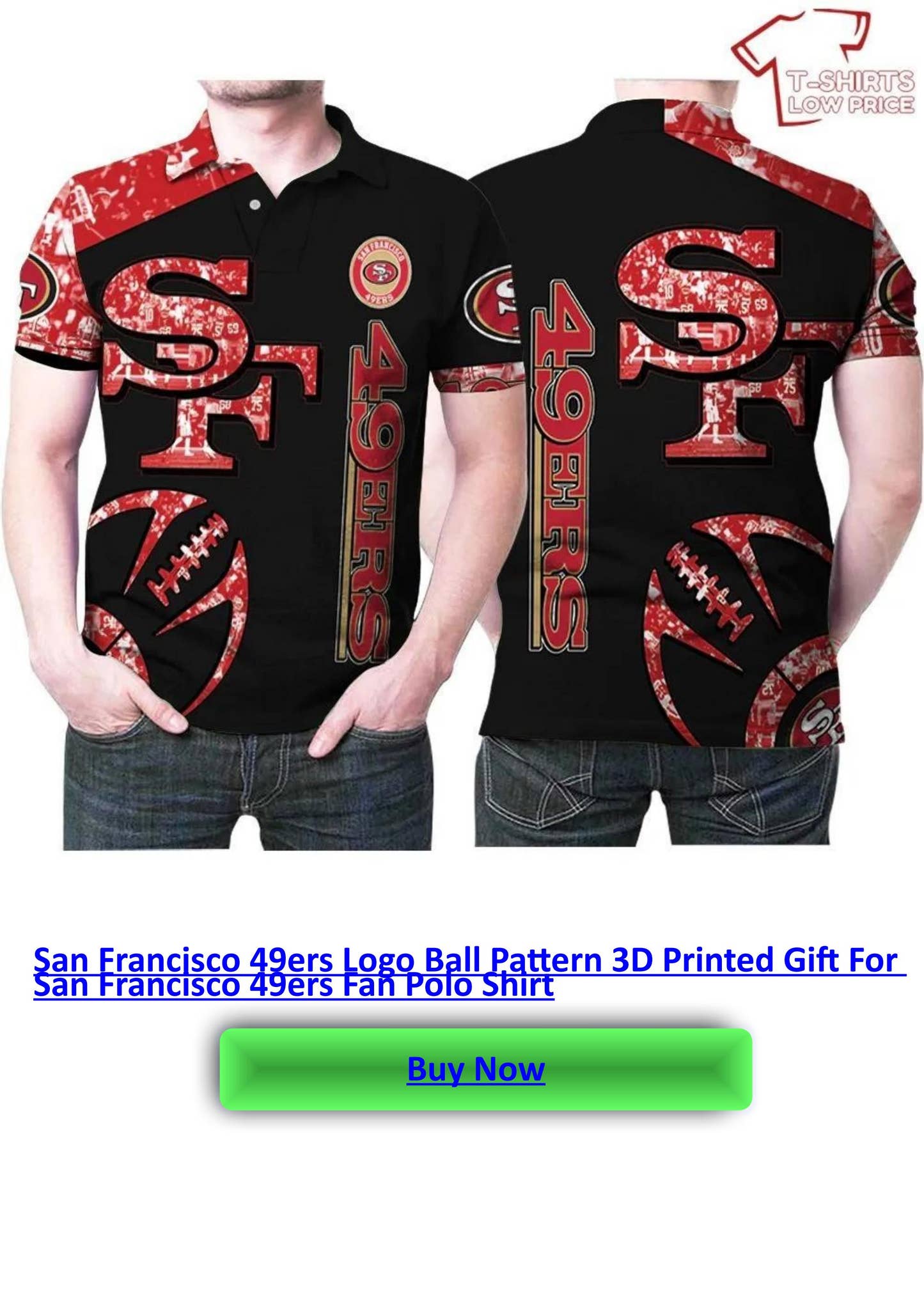 San Francisco 49ers Logo Ball Pattern 3D Printed Gift For San Francisco ...