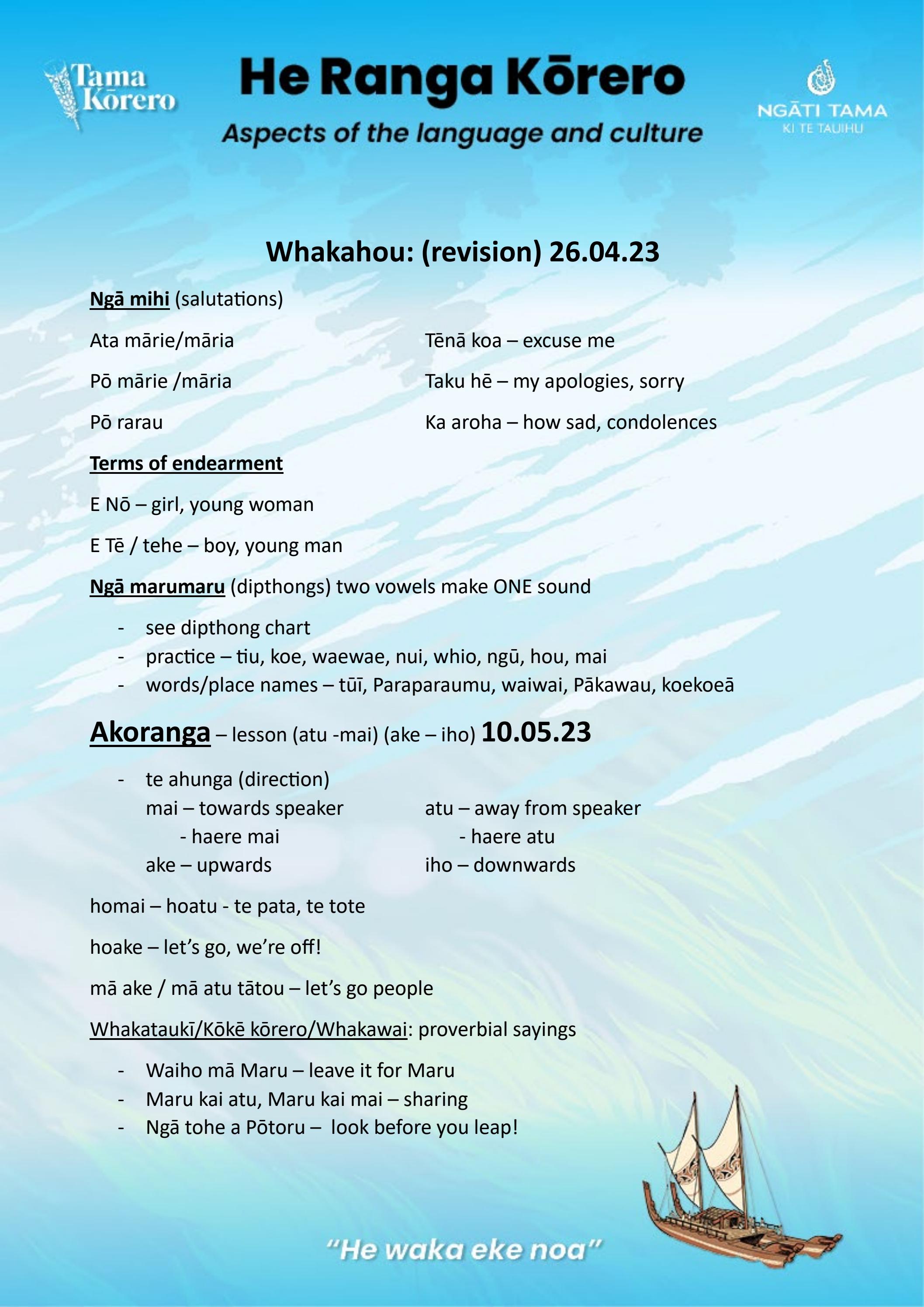 He Ranga Kōrero - Akoranga by Ngāti Tama ki Te Tauihu - Issuu