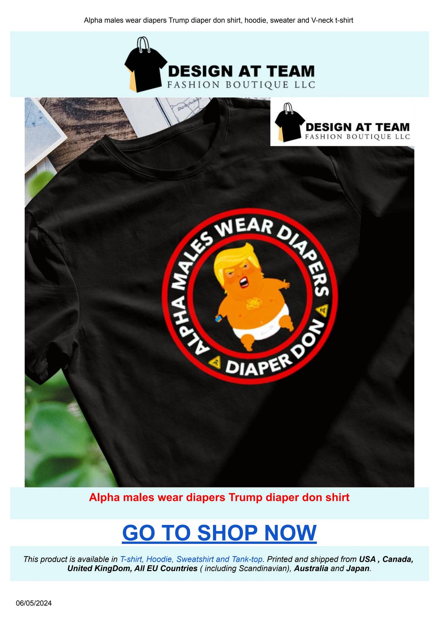 Alpha males wear diapers Trump diaper don shirt by Design AT Shop - Issuu