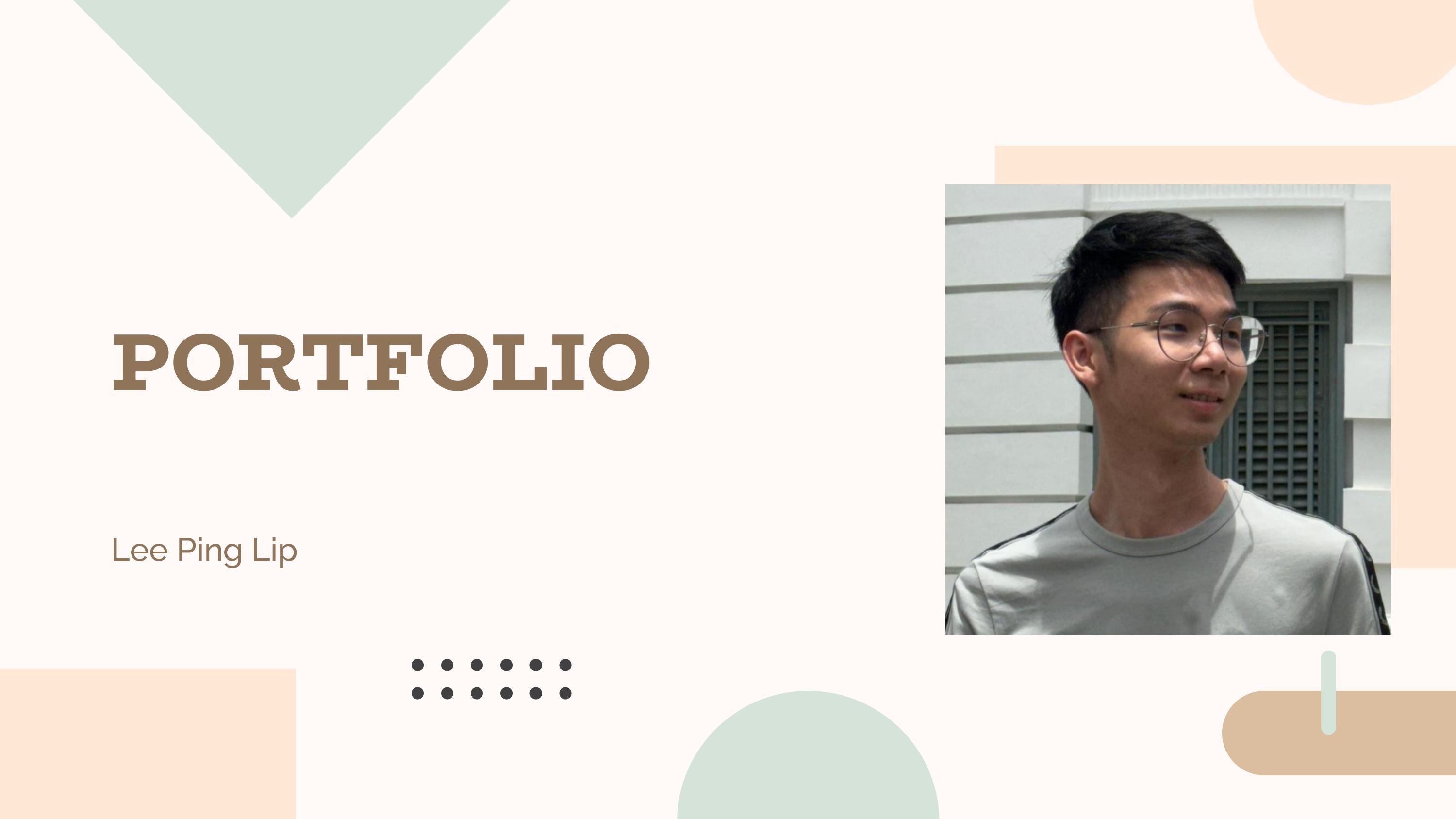 MY - Portfolio by Lee Ping Lip - Issuu