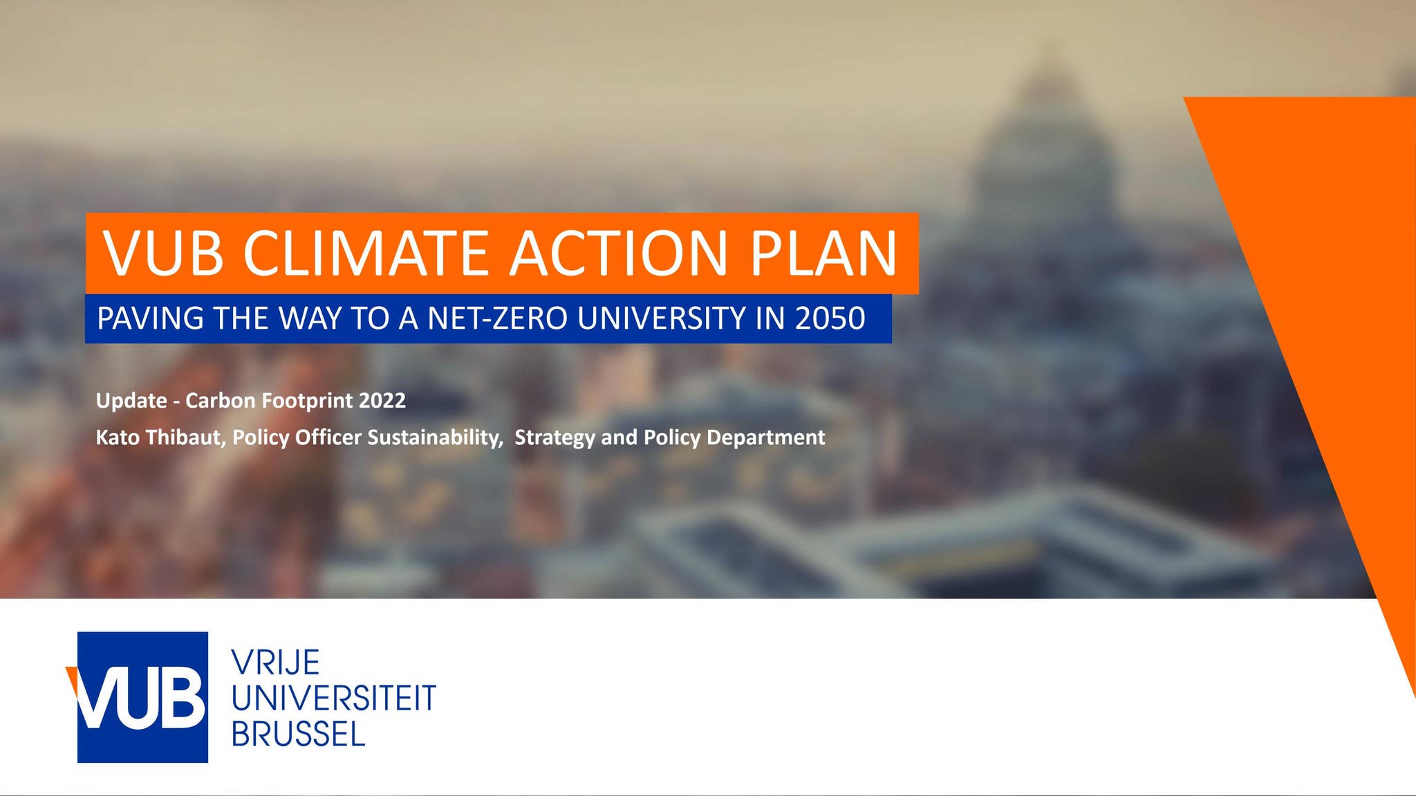 VUB Climate Action Plan by Vrije Universiteit Brussel - Issuu