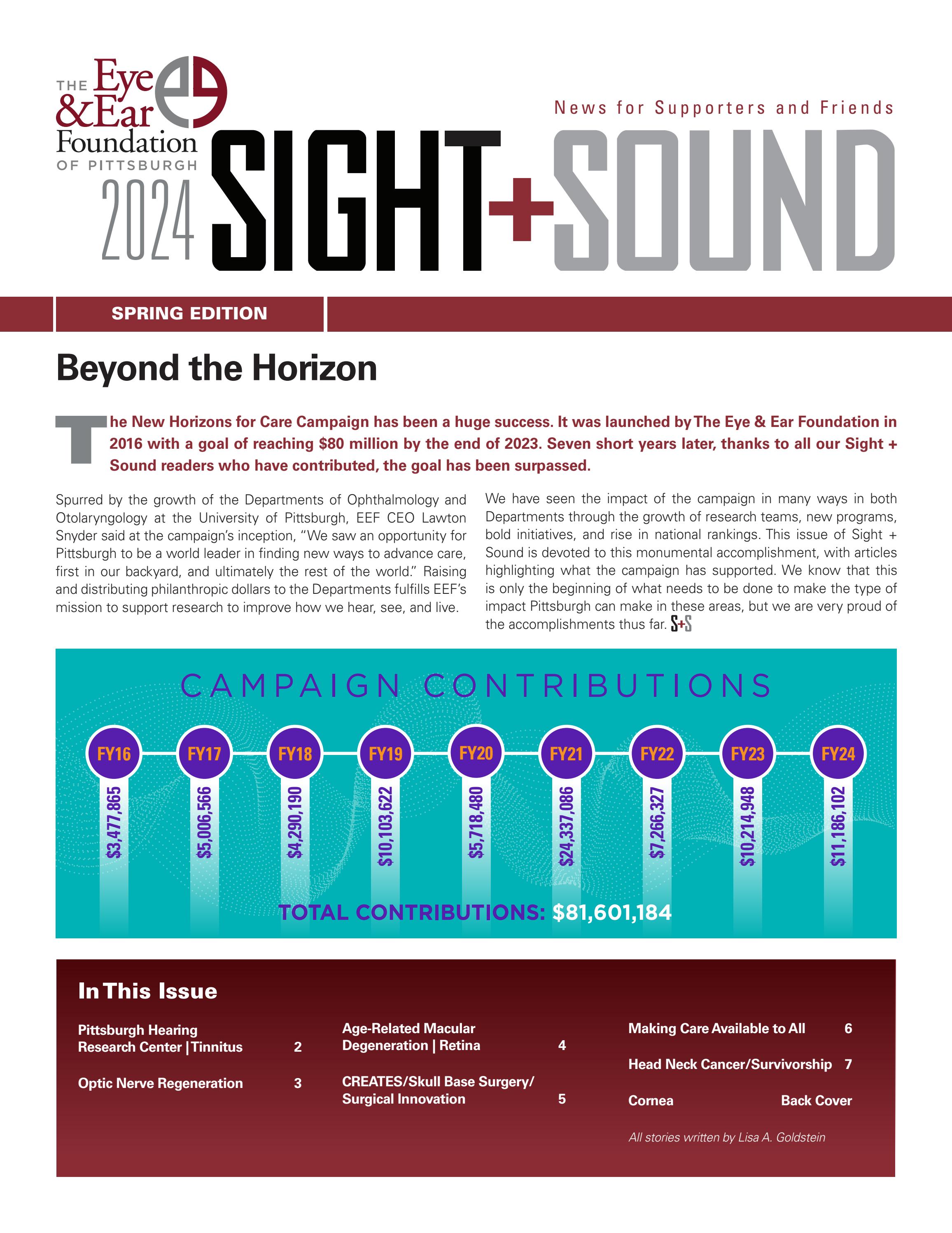 Sight + Sound, Spring 2024 by Eye & Ear Foundation of Pittsburgh - Issuu